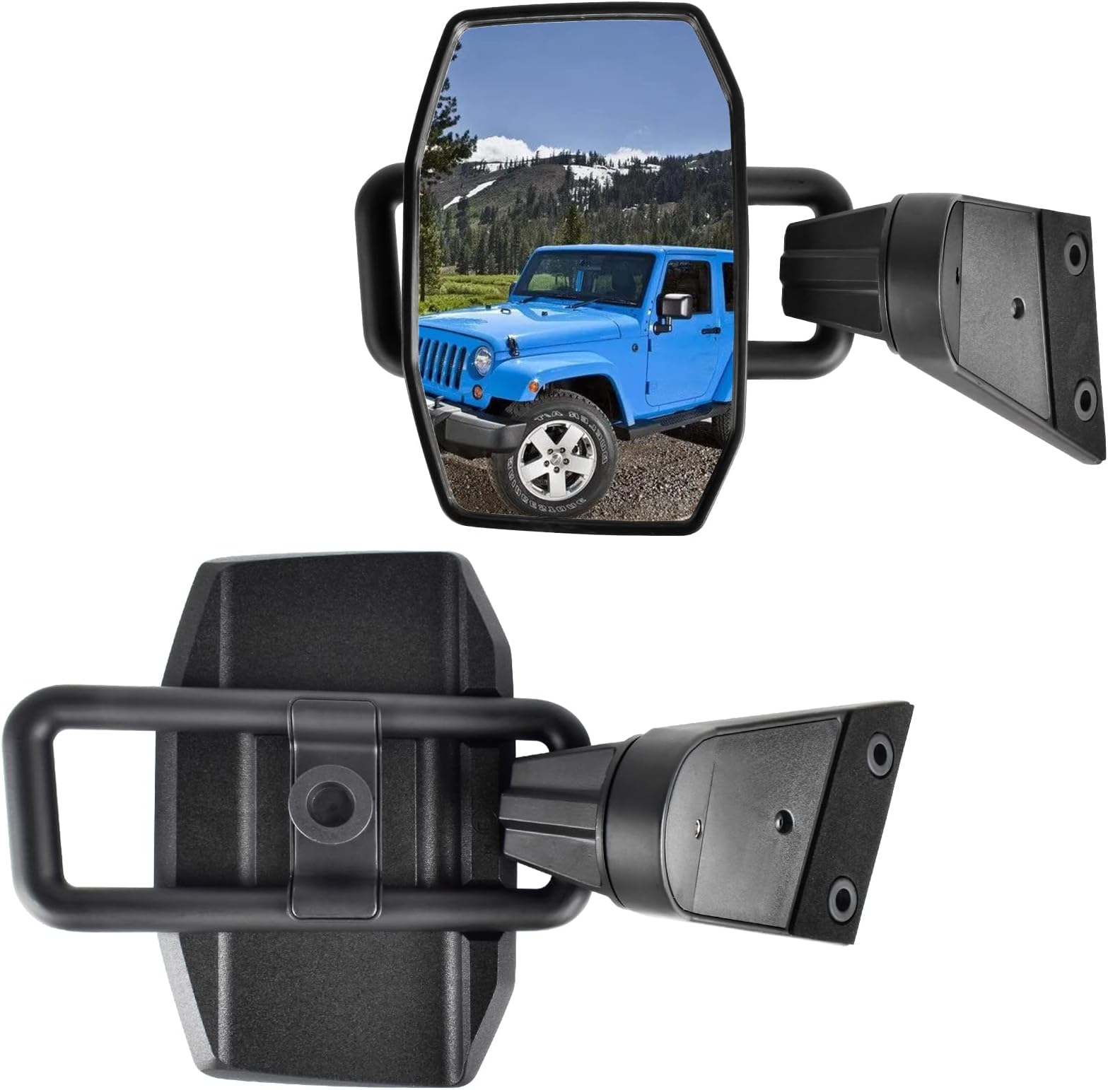 Amazon.com: Door Off Mirrors Compatible for Jeep Wrangler JK TJ CJ YJ ...