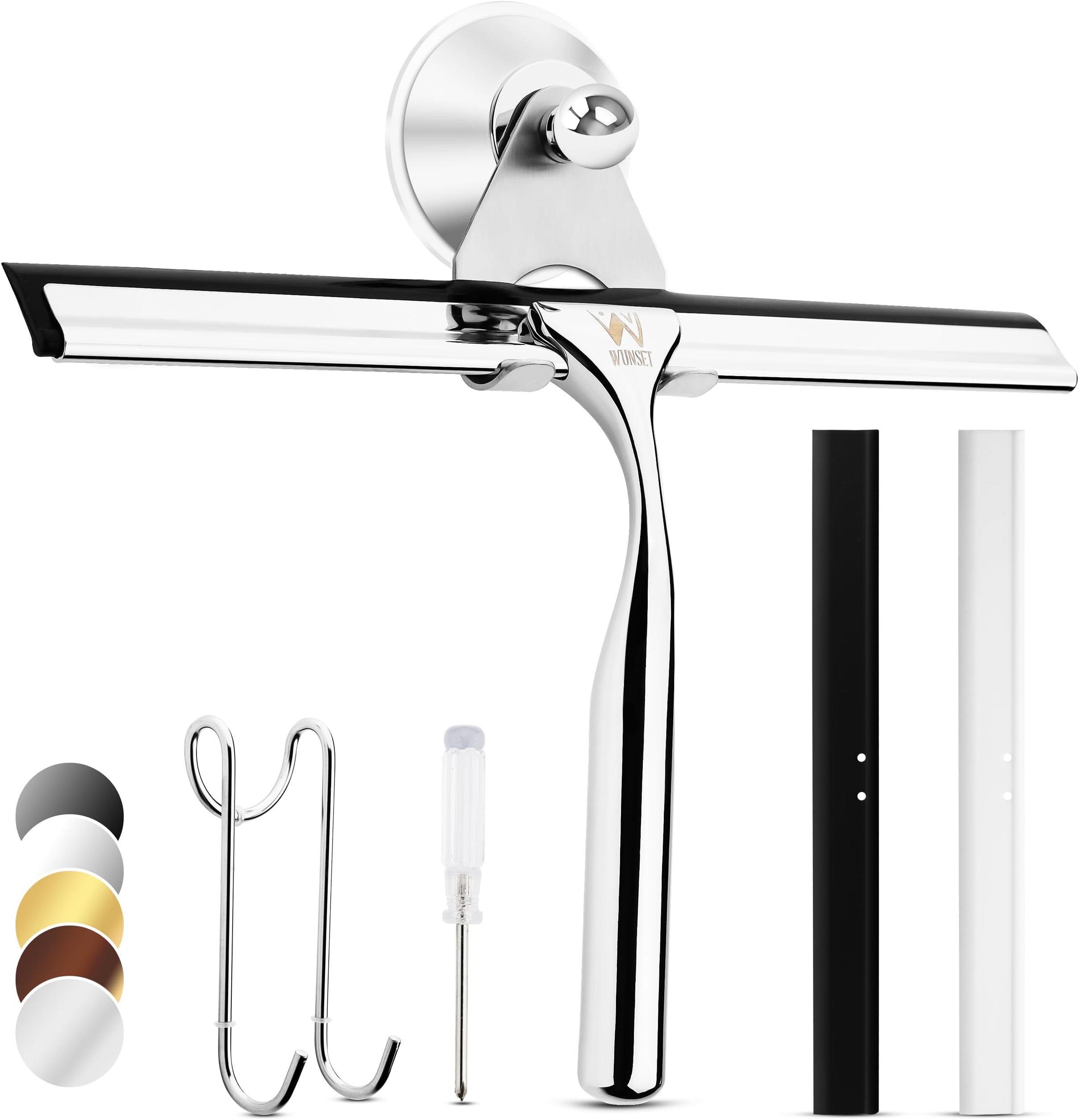 BADIONA Extendable Shower Squeegee & Window Cleaner - 100cm Telescopic ...