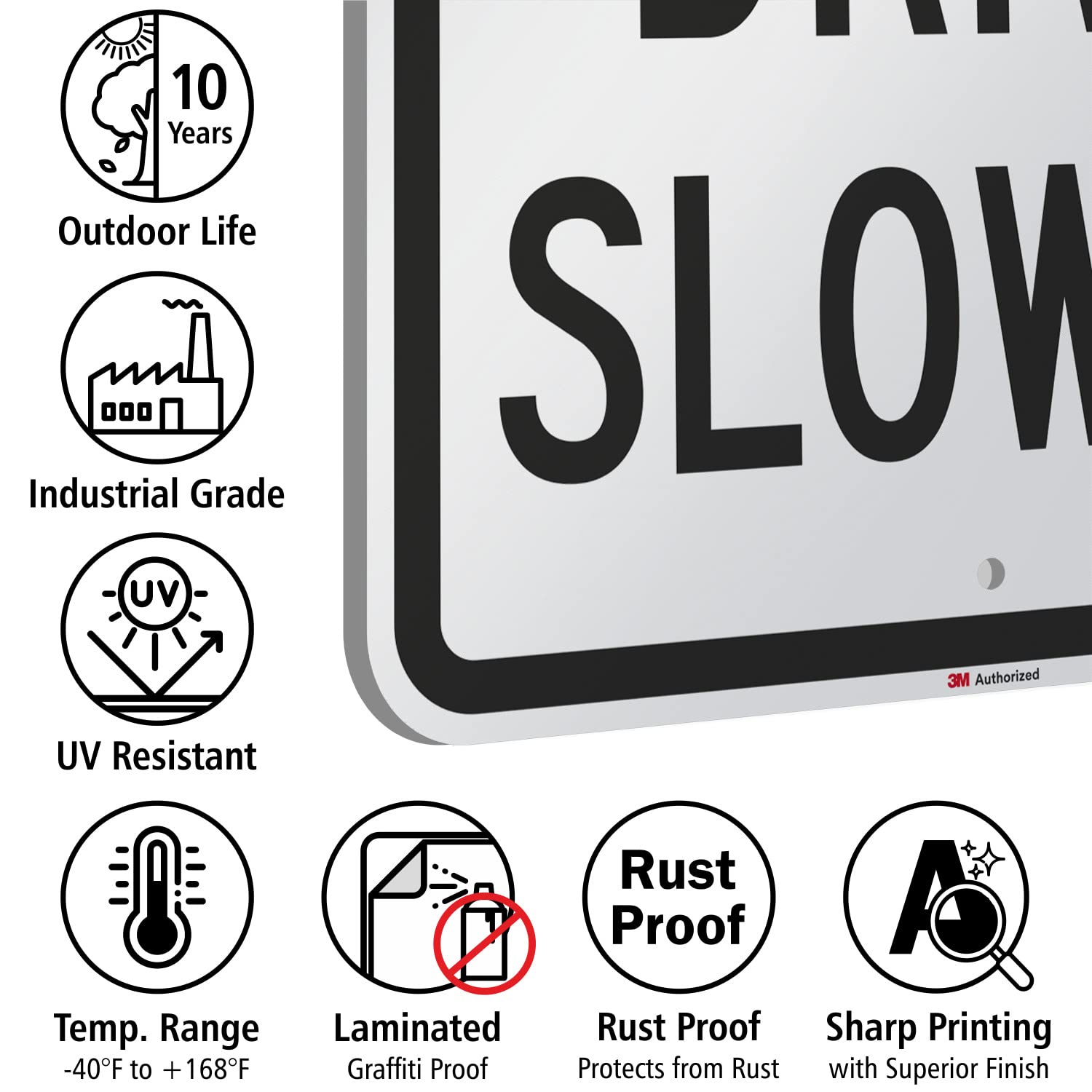 Speed Limit Signs SmartSign 24x18" Speed Limit 10 Sign - 3M High ...