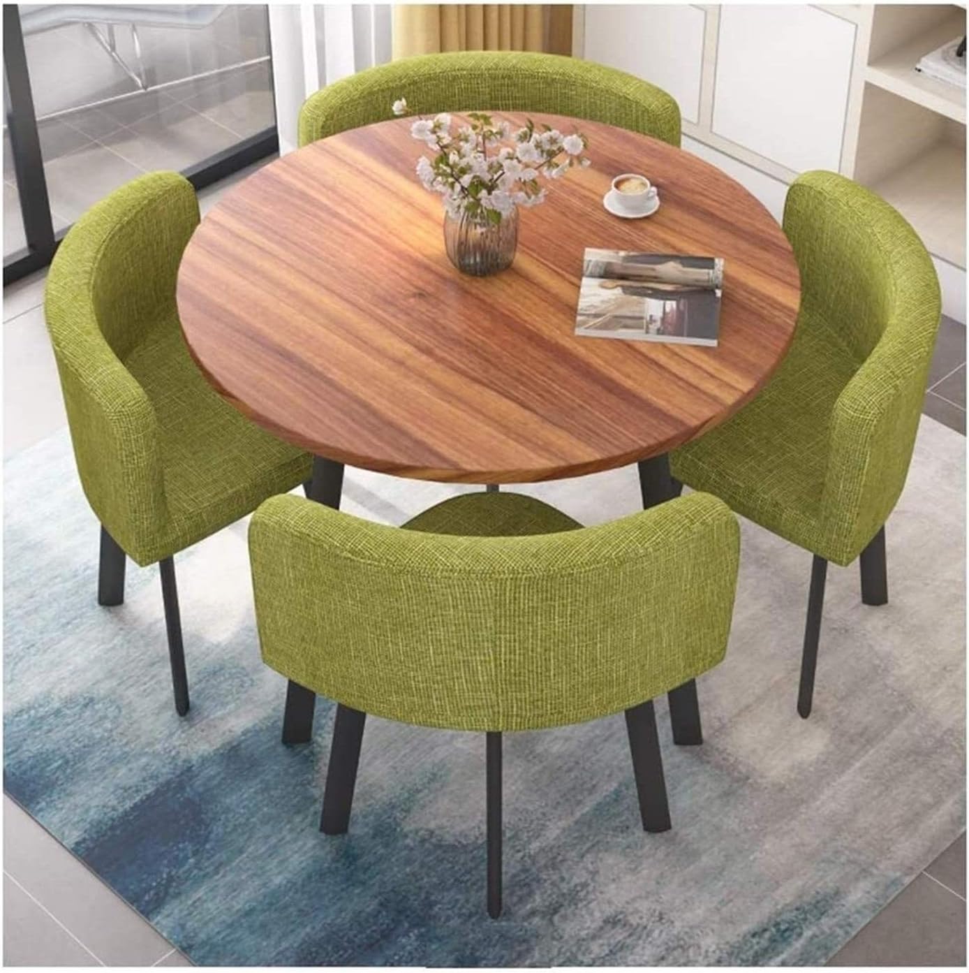 Amazon.com : Office Business Hotel Lobby Dining Table Set, Reception ...