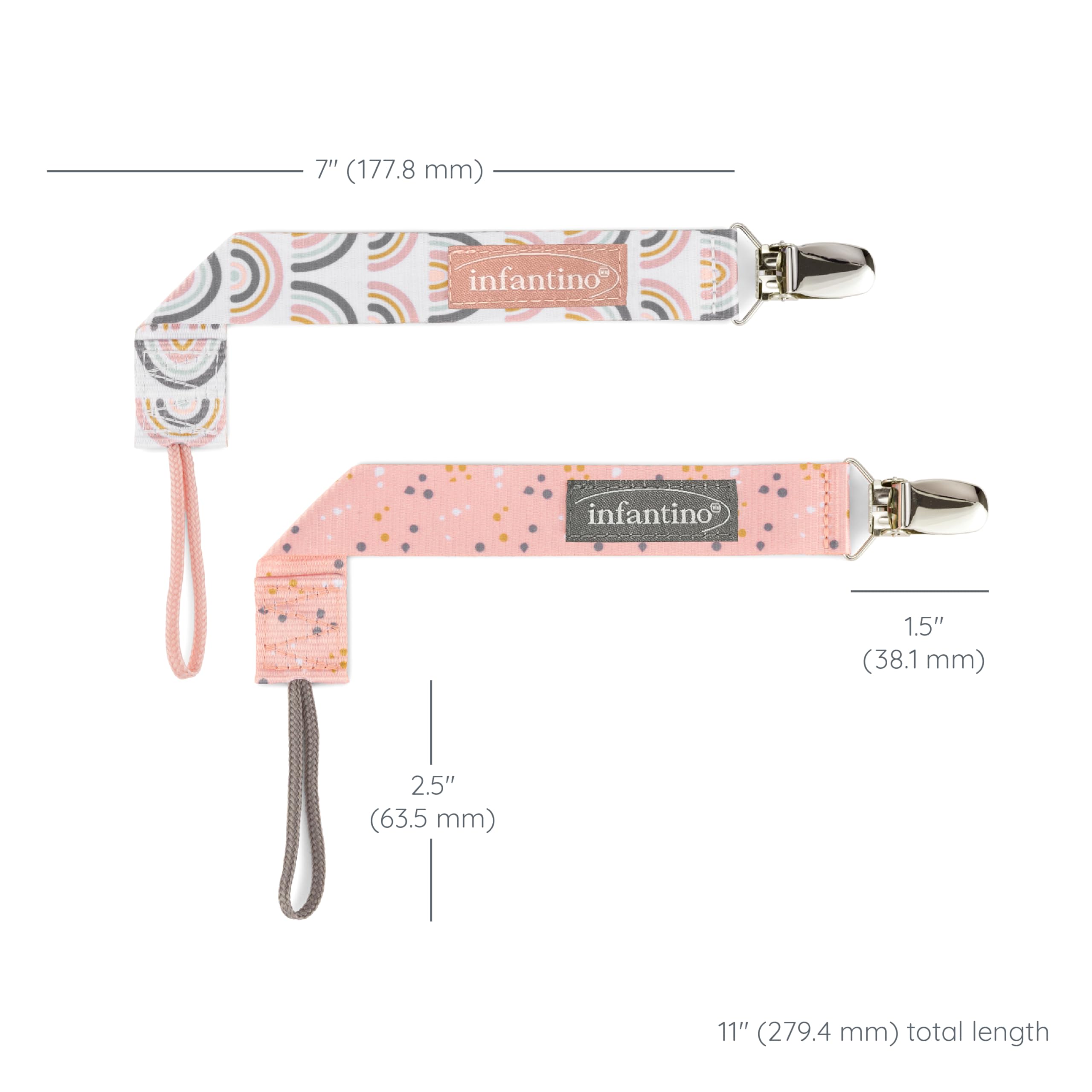 Snapklik.com : Infantino PaciGrip 2-Pack Pacifier Clips Universal Fit