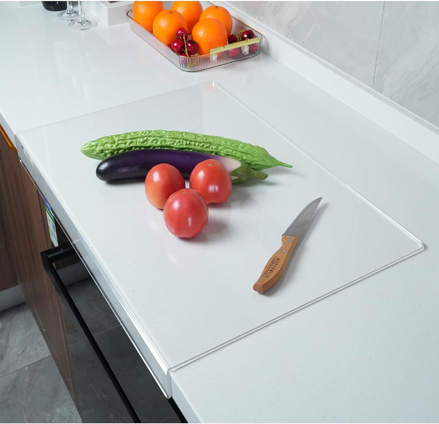 Amazon.com: Master Rose Acrylic Cutting Board for Kitchen Counter lips ...