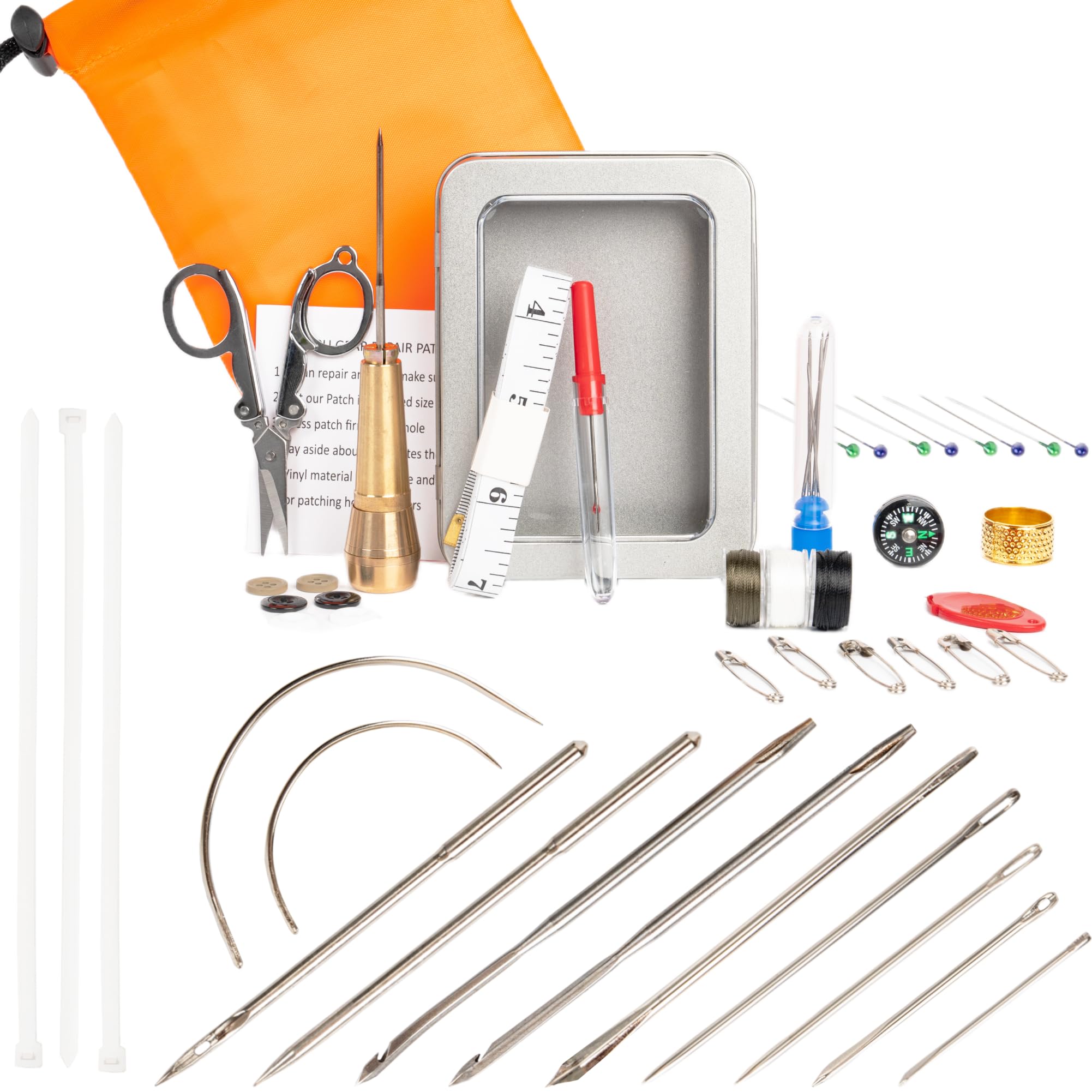 Amazon.com: Survival Sewing Kit, Tactical Emergency Sewing Kit Heavy ...