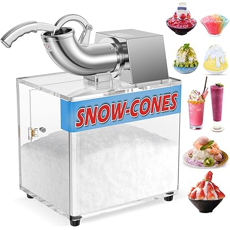 Amazon.com: Costzon Ice Shaver Machine, Stainless Steel 110V Electric ...