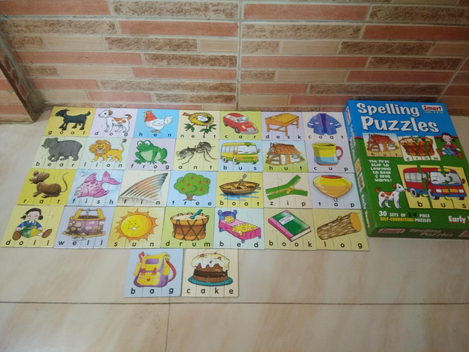 Buy Smart Spelling Puzzles (Multi-Color, Set Of 30), Kid Online at Low ...