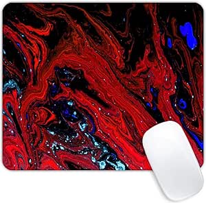 Amazon.com: Red Magma Marble Mouse pad Customized Mousepad Non-Slip ...