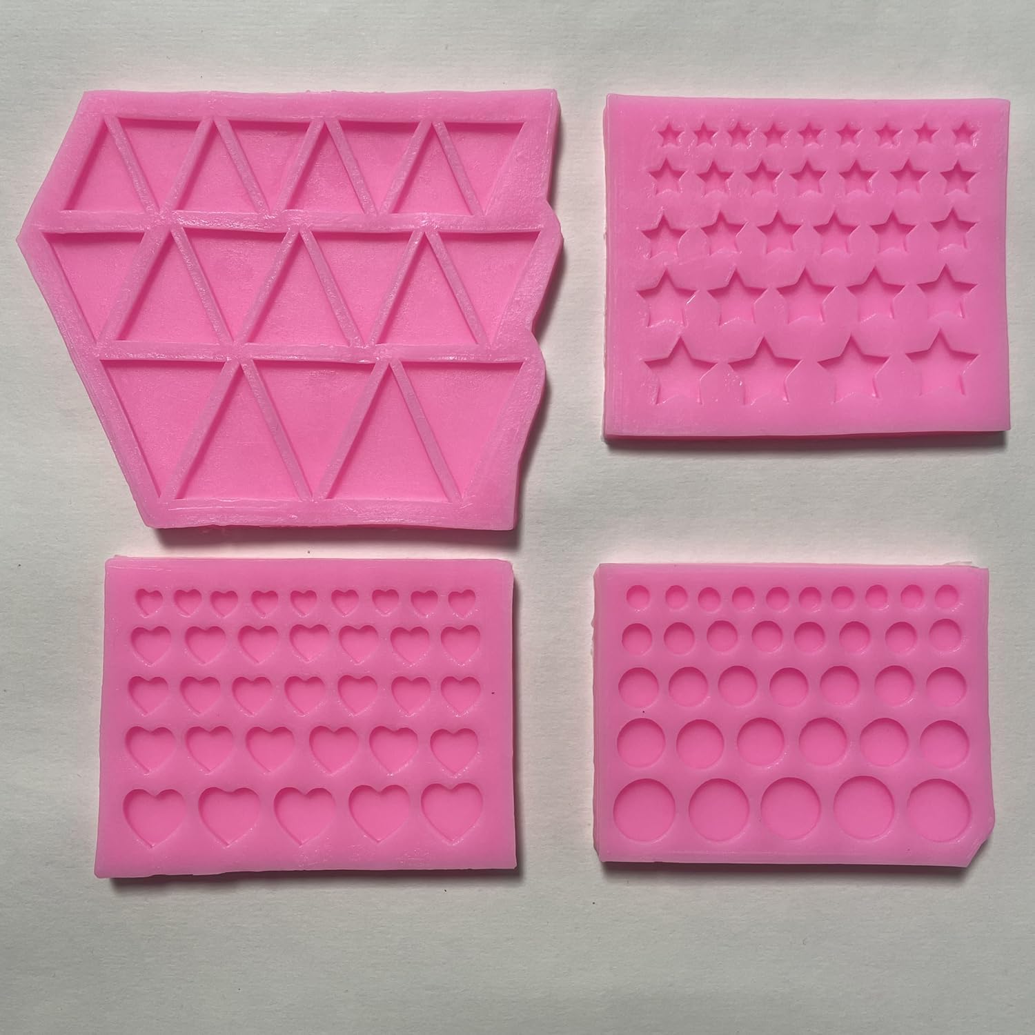 Amazon.com: CUTIA 4 Pieces Silicone Fondant Molds, Non-stick Cake ...