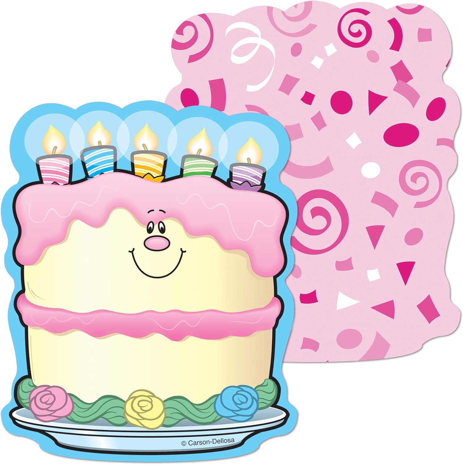 Carson-Dellosa 120019 Birthday Cakes Mini Cut-Outs : Amazon.com.mx ...