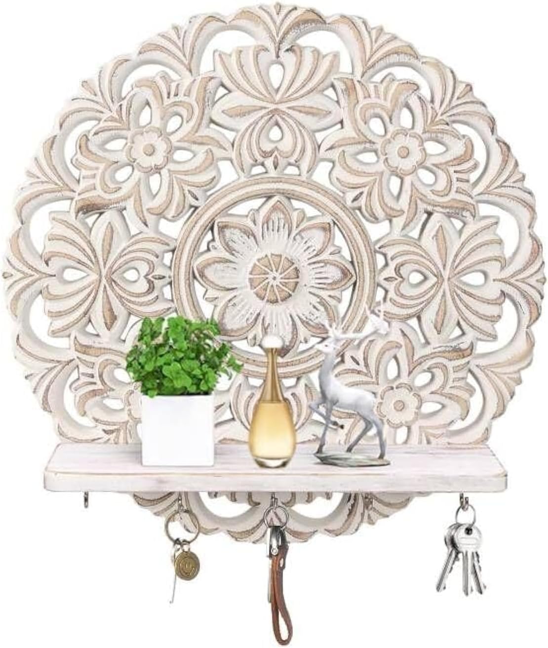 Amazon.com: Kenvary Farmhouse Vintage Key Holder Wall Decorative Key ...