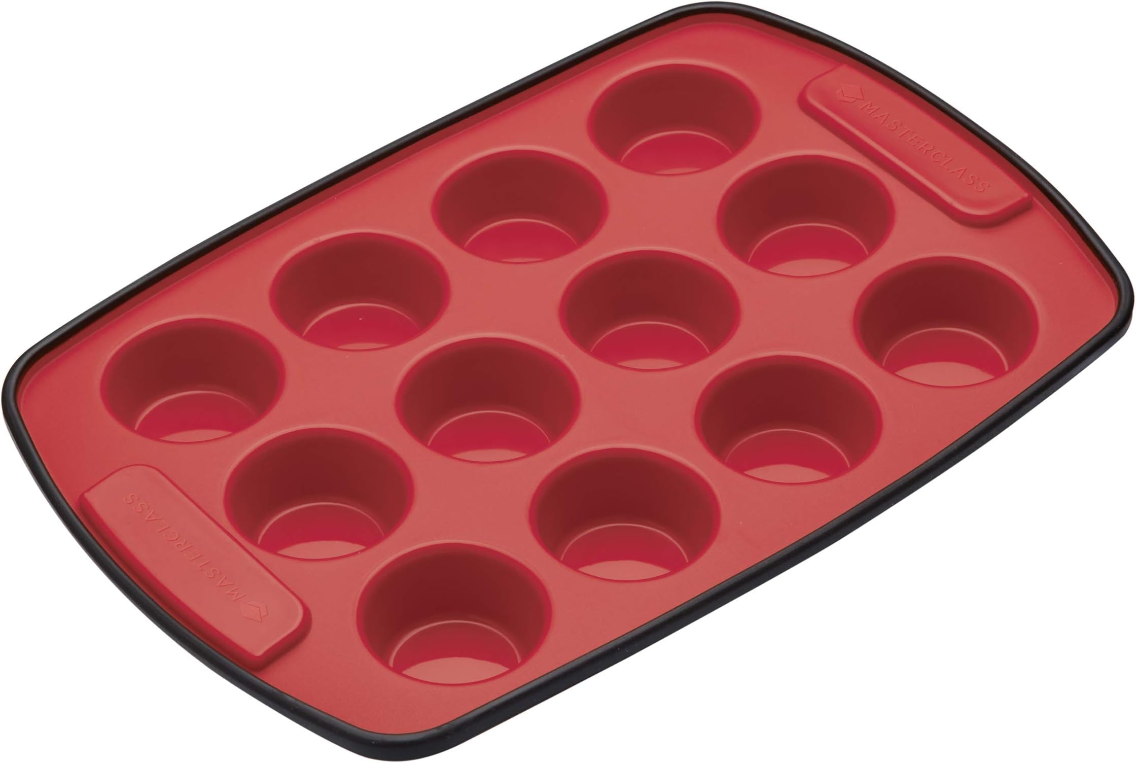 MasterClass Smart Silicone Mini Muffin Tray with 12 Holes, Oven Safe ...