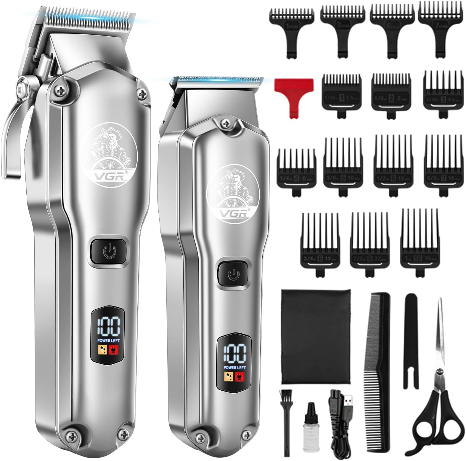 Amazon.com: VGR Hair Clippers and Trimmers Set for Men Professional, T ...