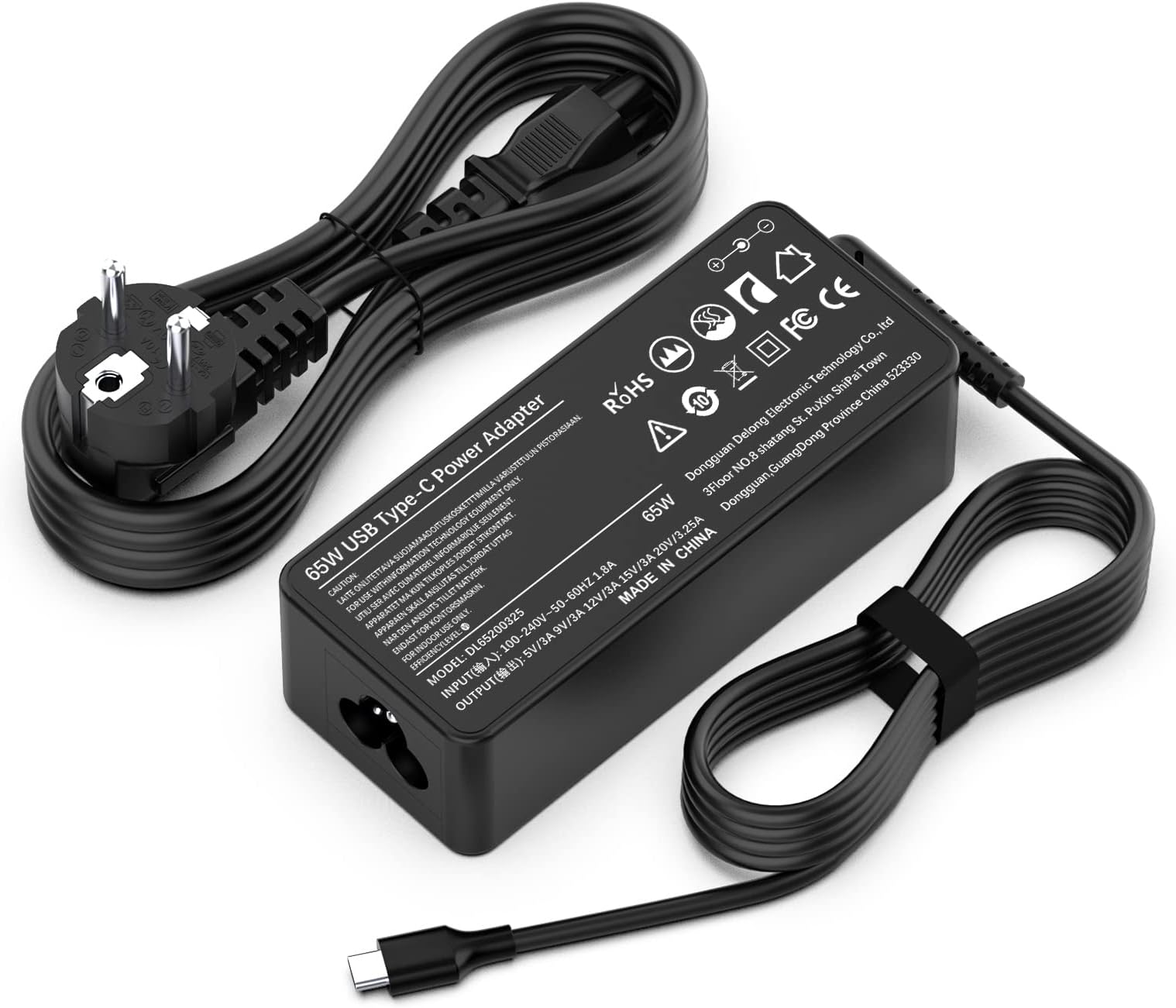 Lenovo 02DL126 Original Cargador USB-C 65 vatios normal para IdeaPad ...