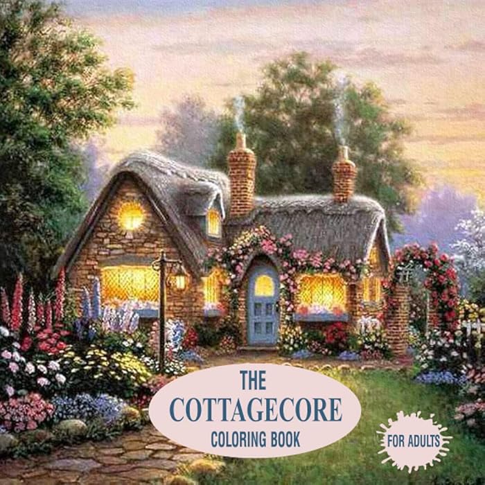 Buy The Cottagecore Coloring Book For Adults: A Relaxing Coloring Book ...