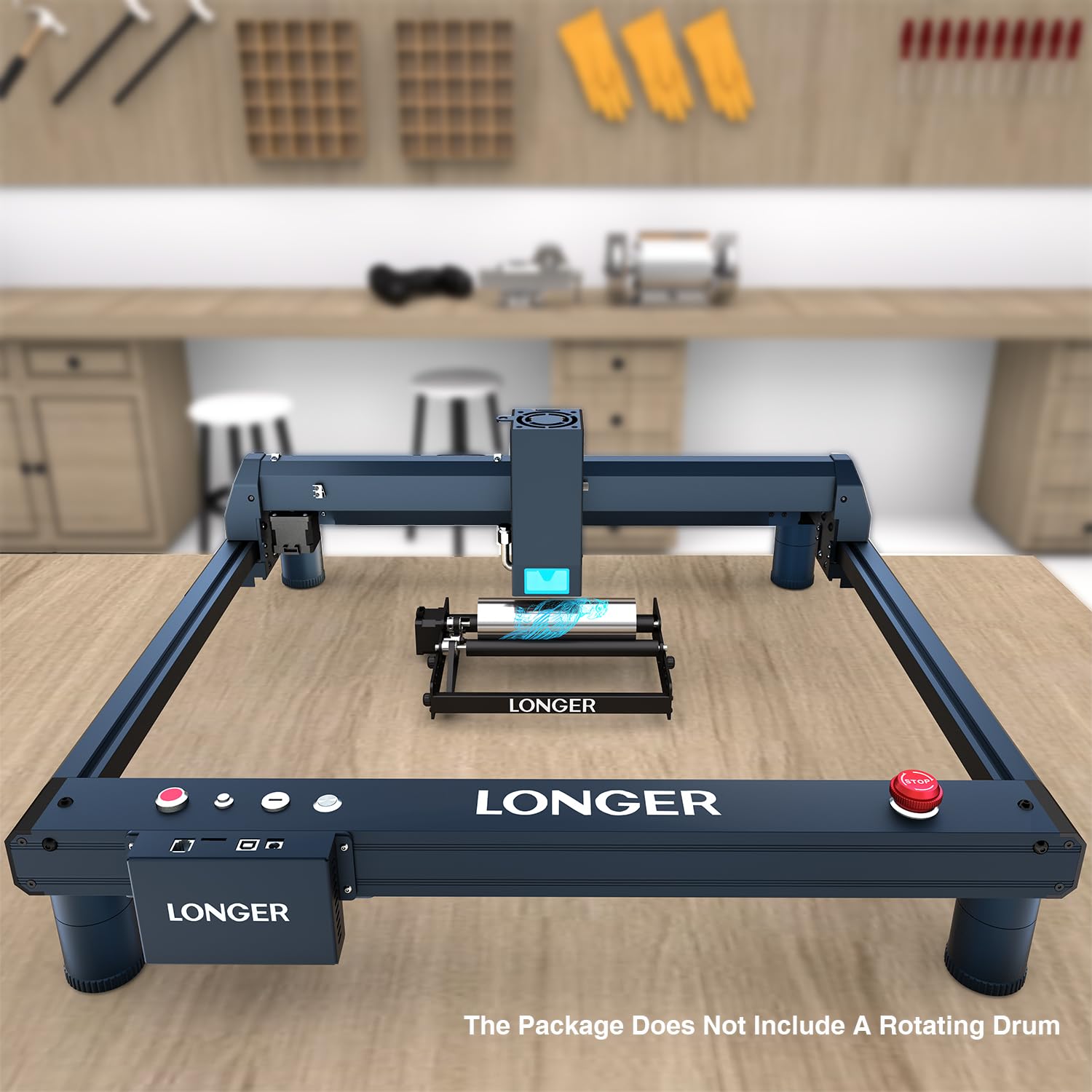 Snapklik.com : Longer B1 Laser Engraver Height Extension Kit 8 Riser Pads
