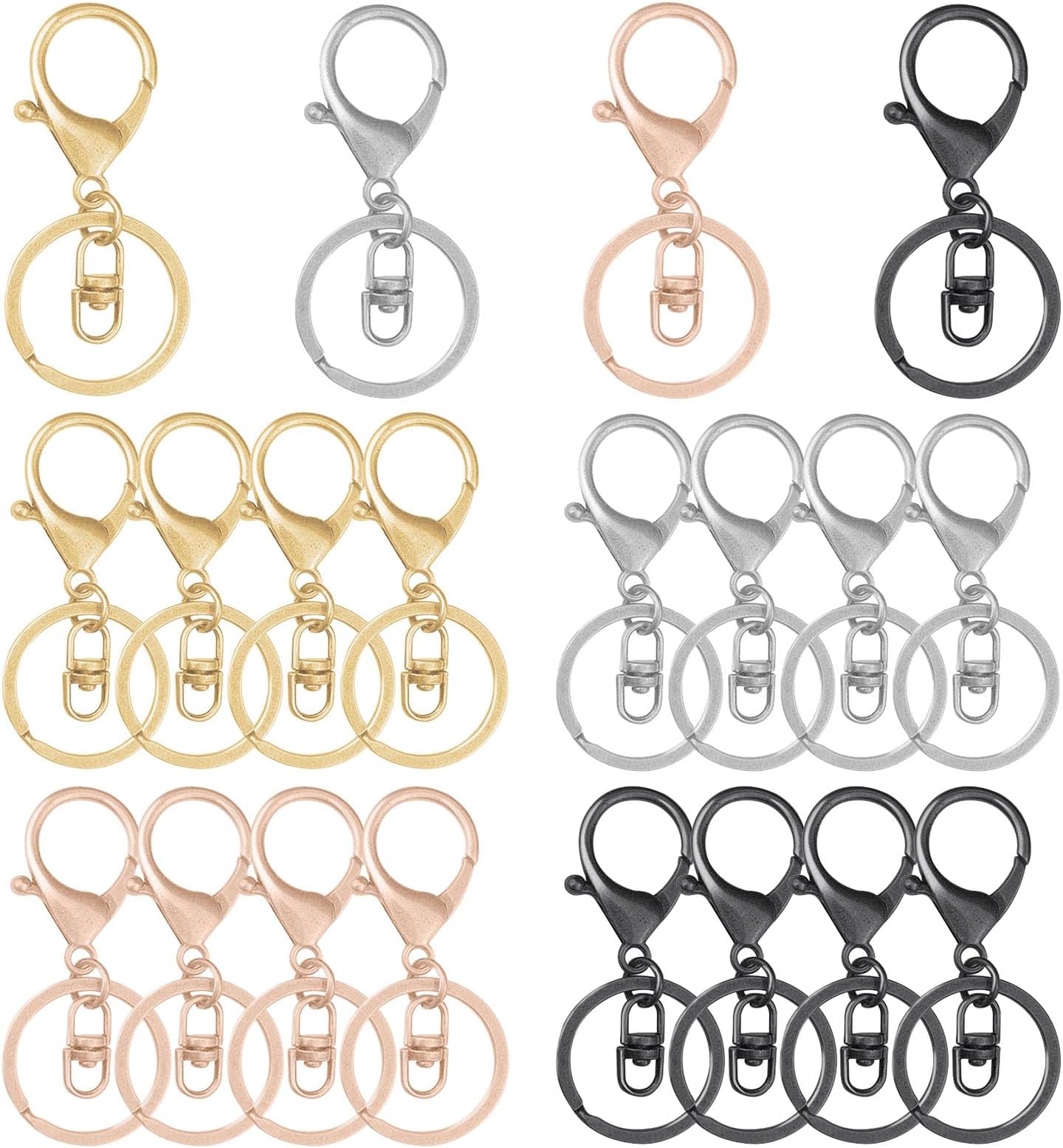 Amazon.com: 20pcs Lobster Claw Clasps Keychain for Jewelry Making,Metal ...