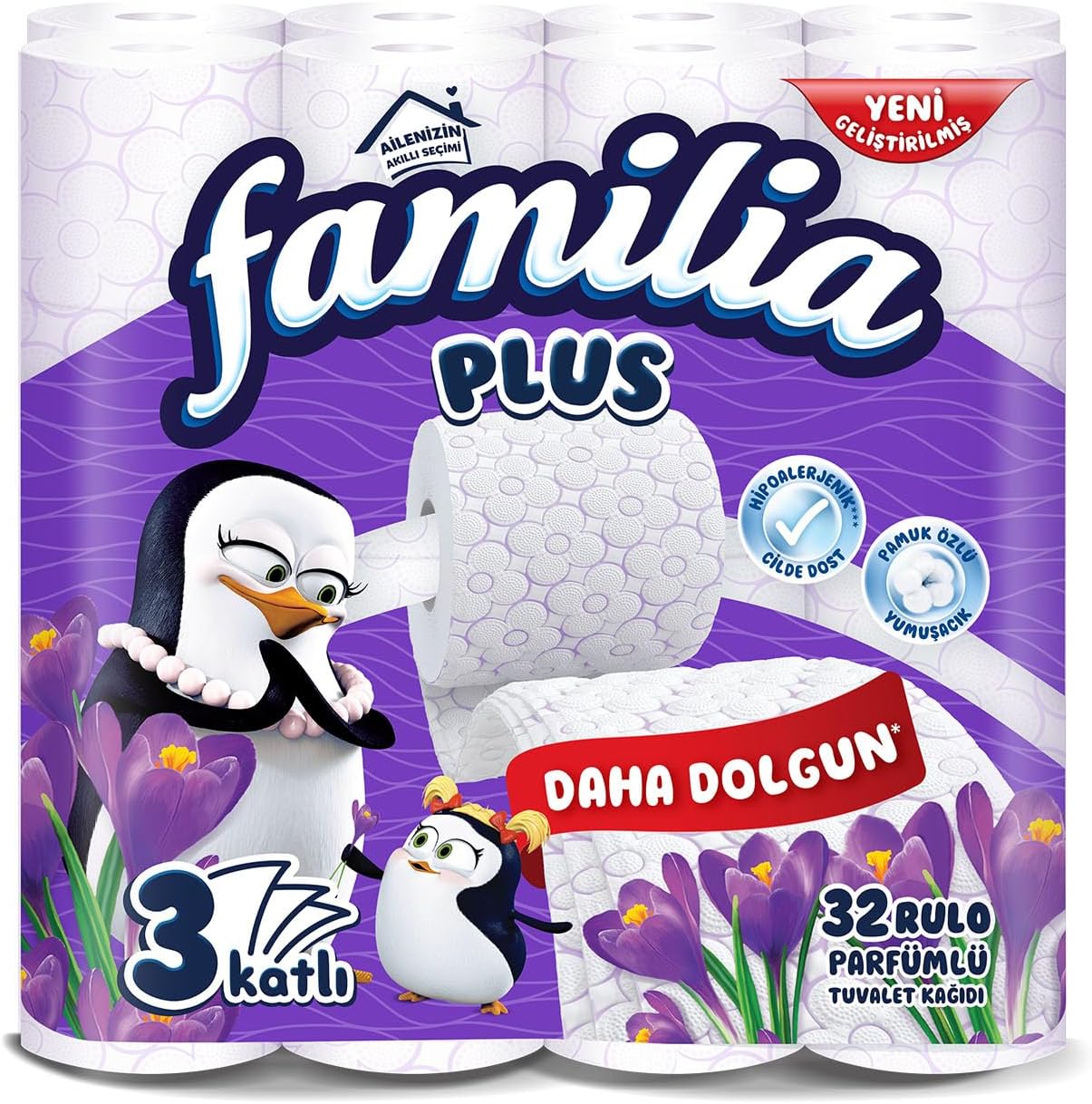 Familia Plus Parfümlü Tuvalet Kağıdı 32'li (Sihirli Çiçekler Kokulu ...