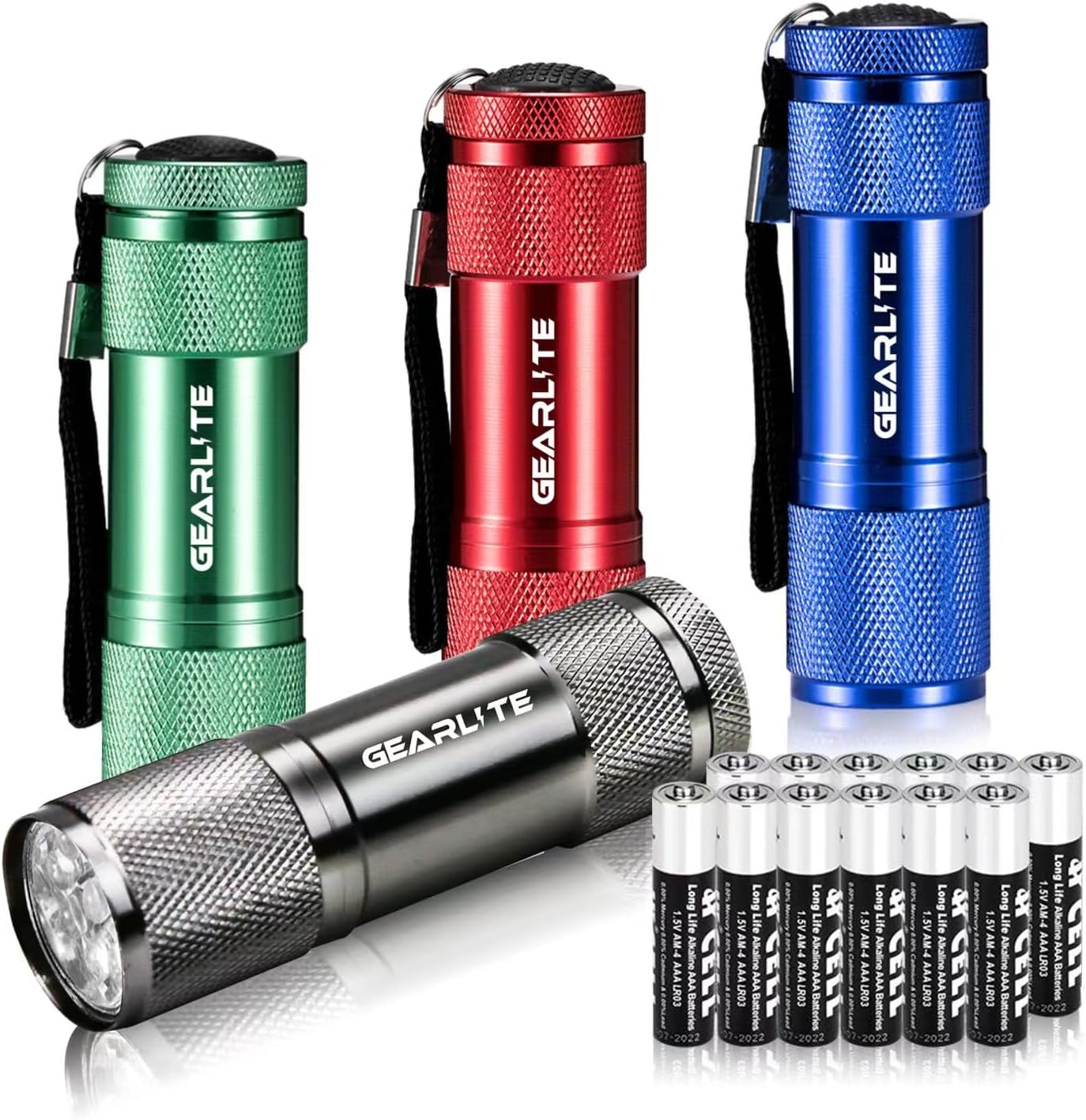 Small LED Torch: 4 Pack Portable Mini LED Torches, Mini Torches LED ...