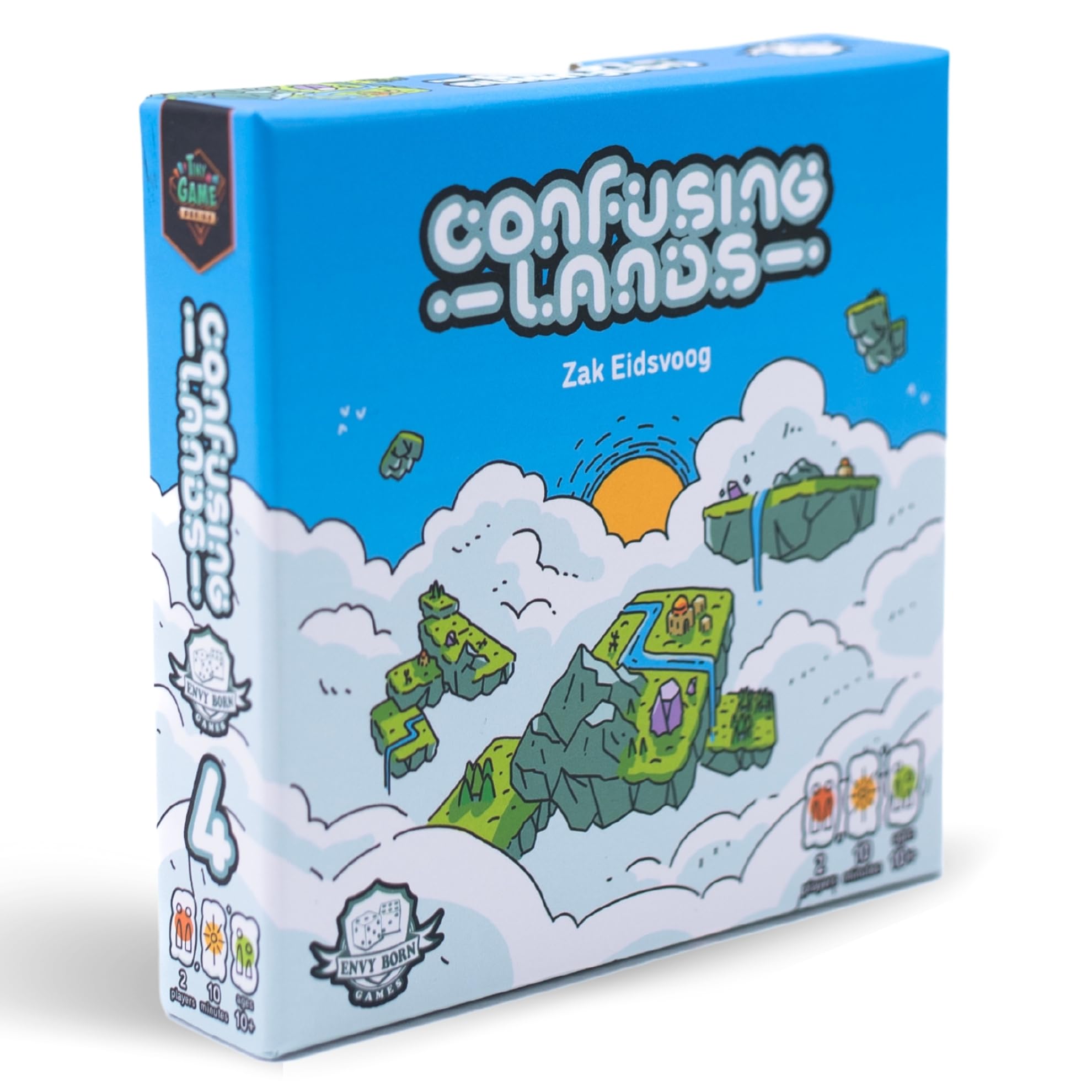 Amazon.com: Confusing Lands | Whimsical Themed Travel Size Board Game ...