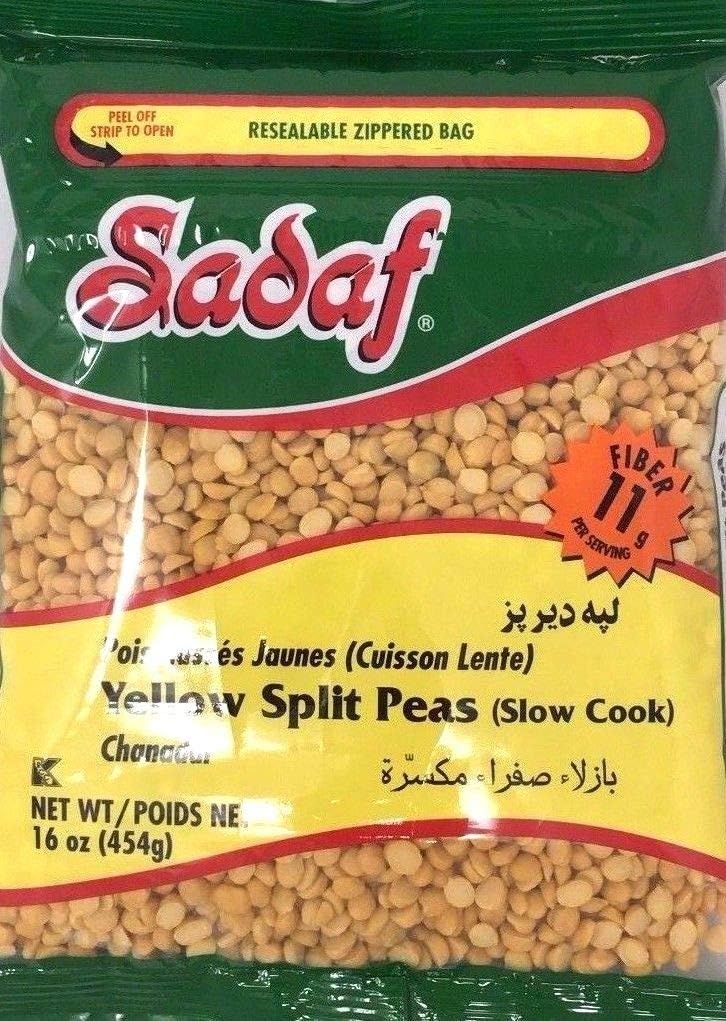Amazon.com : Sadaf Yellow Split Peas - Slow Cook - Yellow Split Peas ...