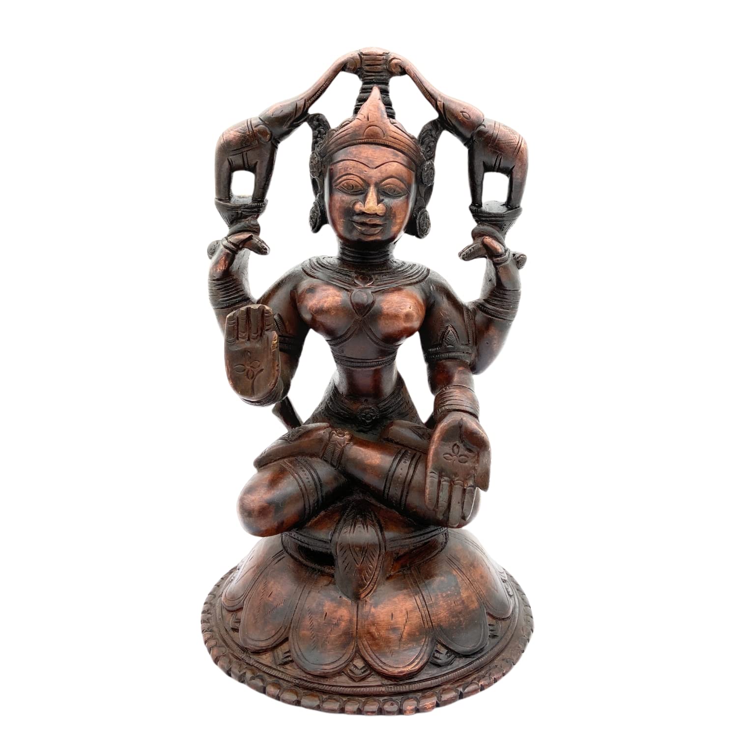 South Indian Arts Brass Laxmi Idol Lakshmi Statue Murti Goddess ...