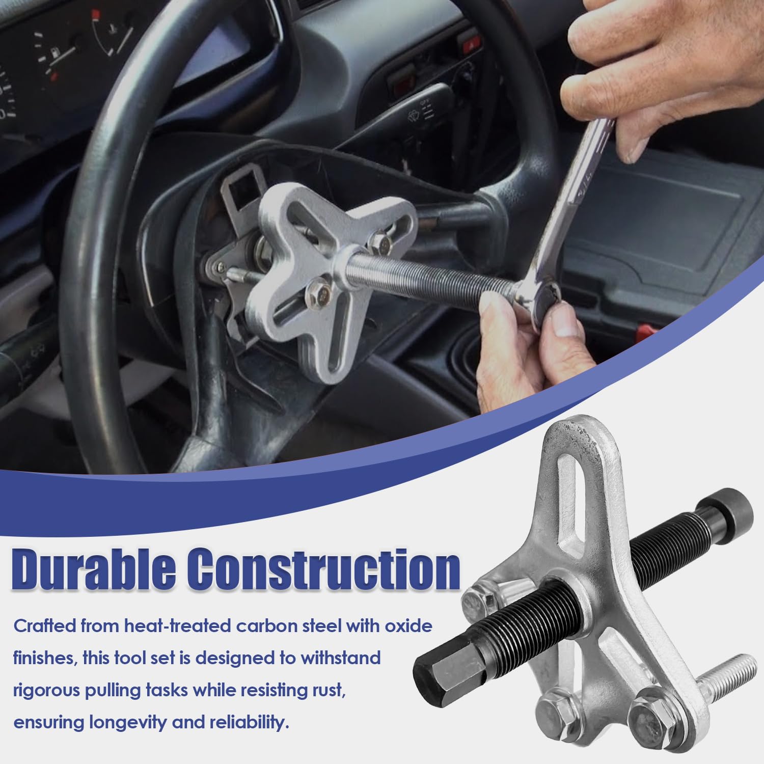 Snapklik.com : SUGOOE Harmonic Balancer Puller Set Steering Wheel ...
