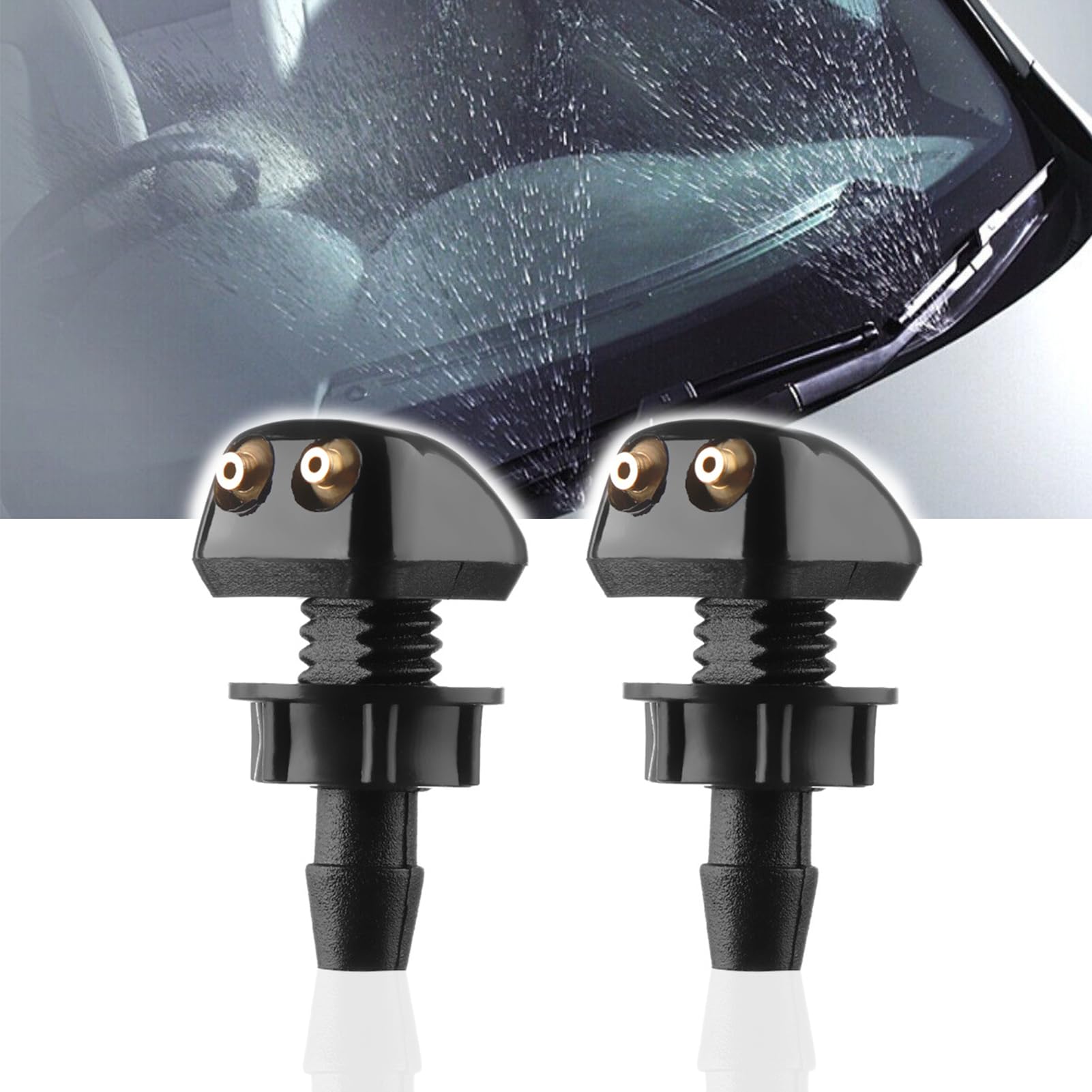 Amazon.com: Windshield Washer Nozzle, 2Pcs Adjustable Front Automotive ...