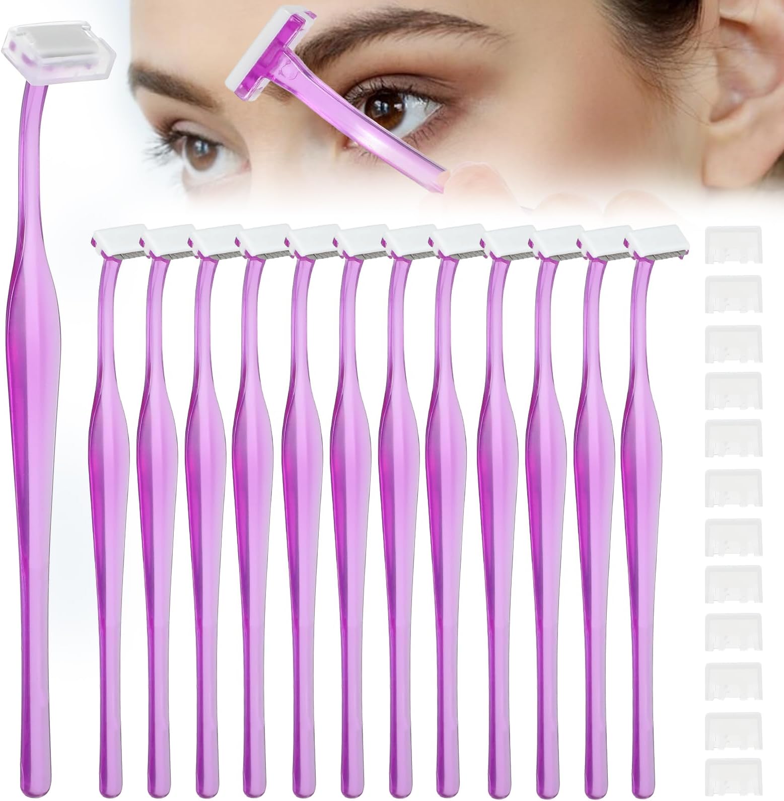 Amazon.com: Thinp Eyebrow Razor - 12 Mini Portable Stainless Steel T ...