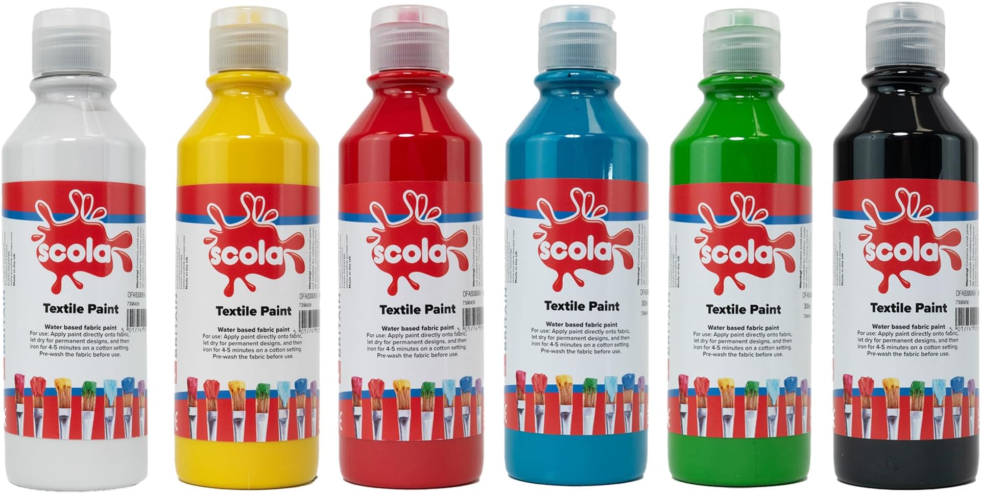 Nazca Colors Red Fabric Paint 250ml – Acrylic Permanent Textile and ...