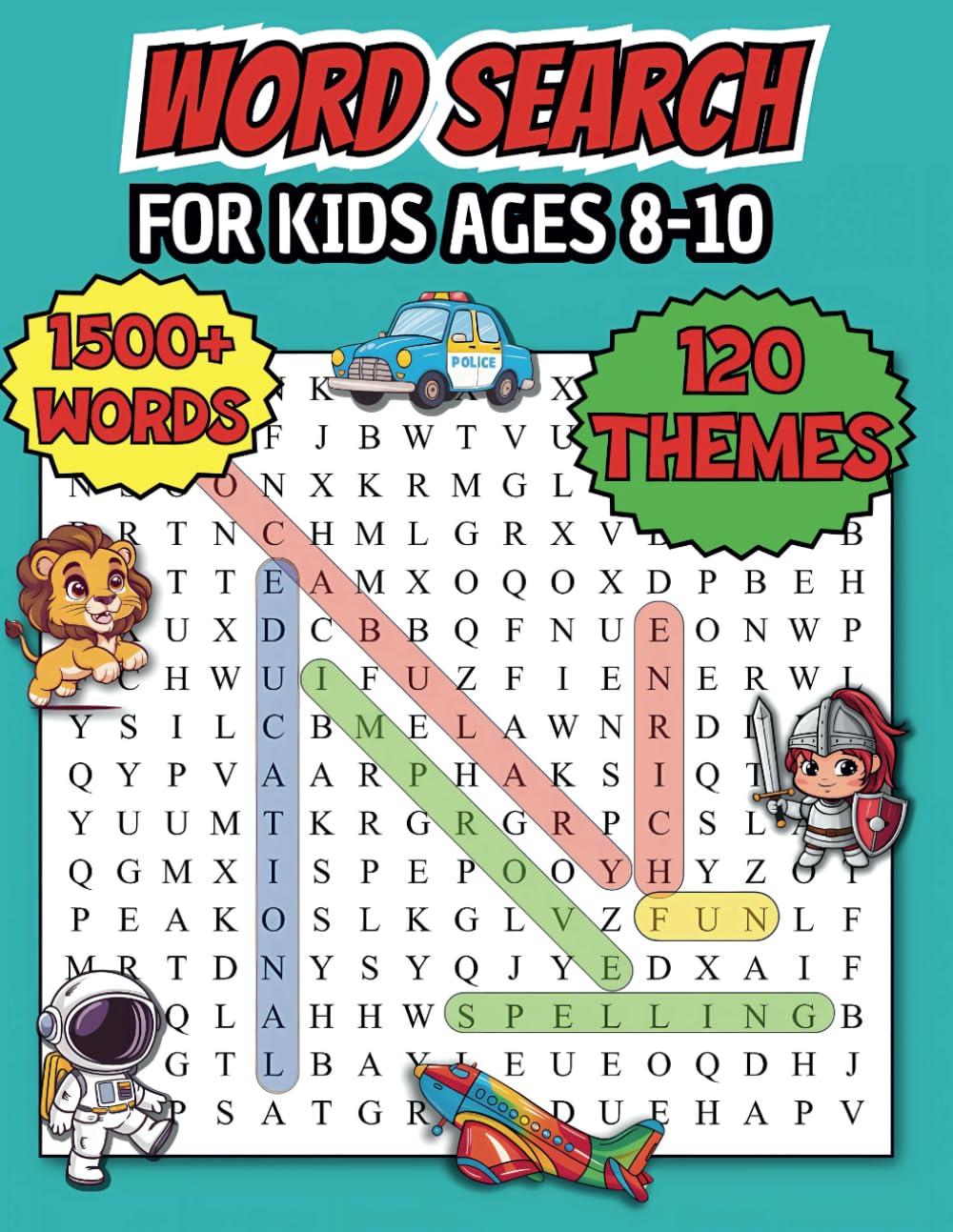 Word Search for Kids Ages 8-10: 120 Educational Word Find Puzzles for ...