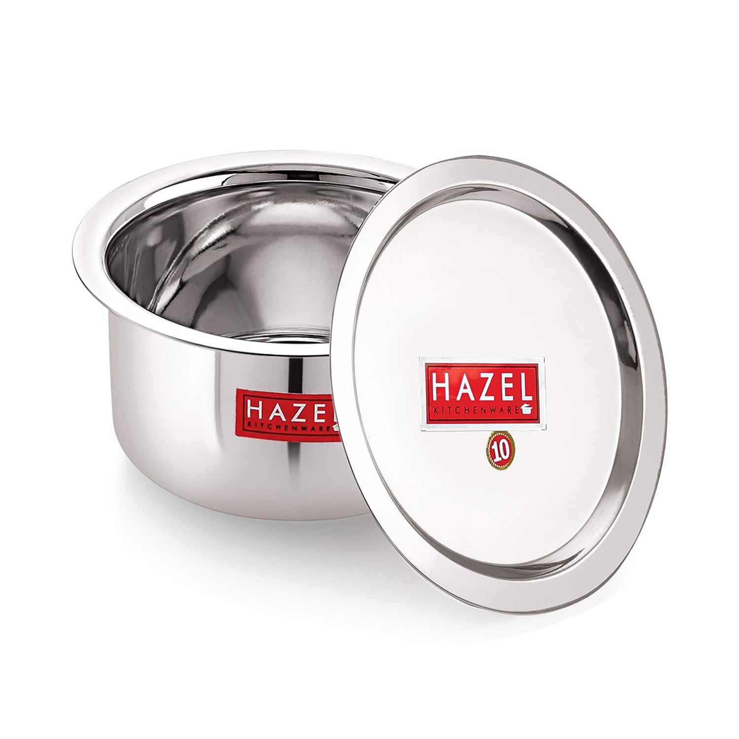 Buy HAZEL Utensils Set for Kitchen I Steel Pot Set of 1,1000 ml | Steel ...