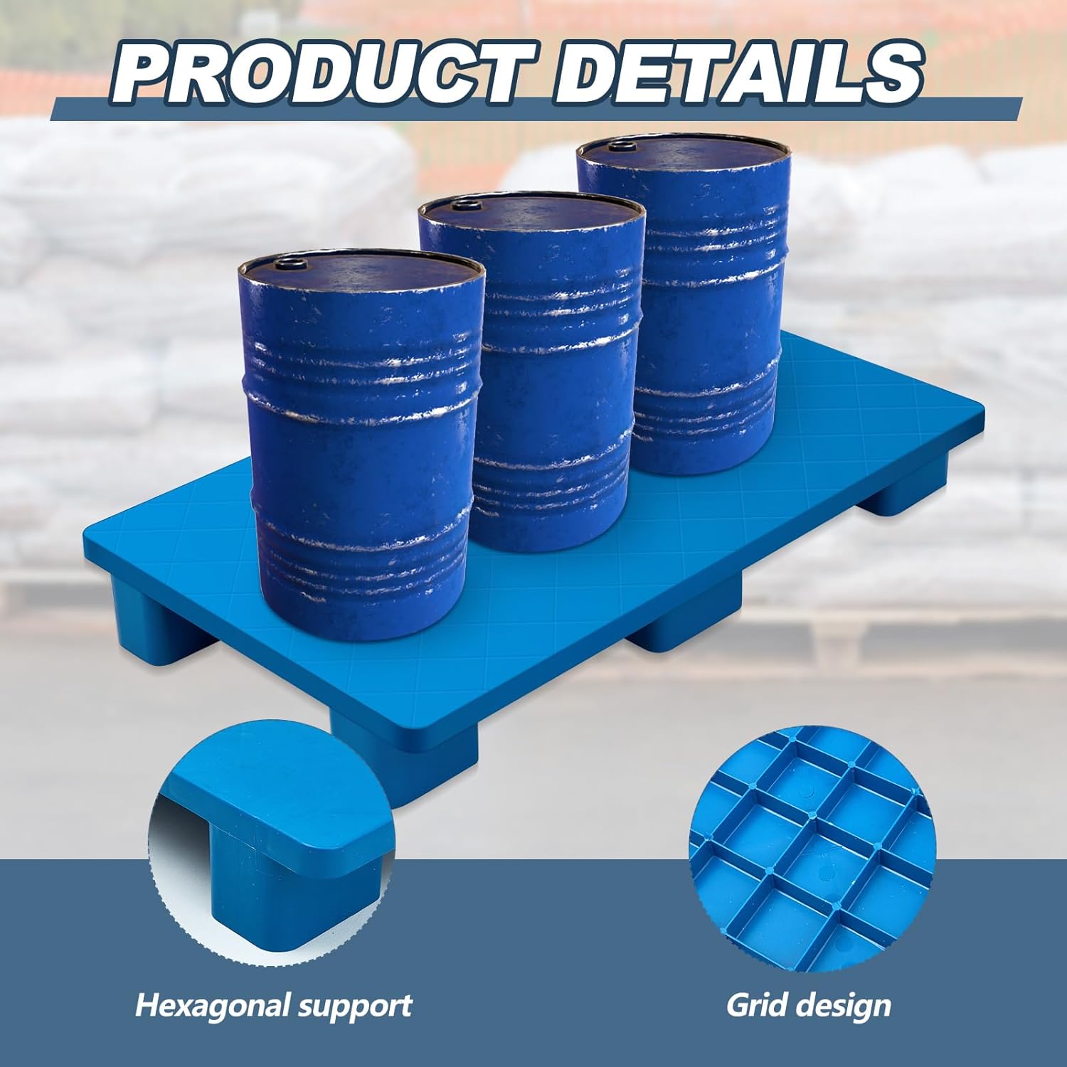 Soaoo Plastic Pallets for Basement Storage Easy to Philippines | Ubuy