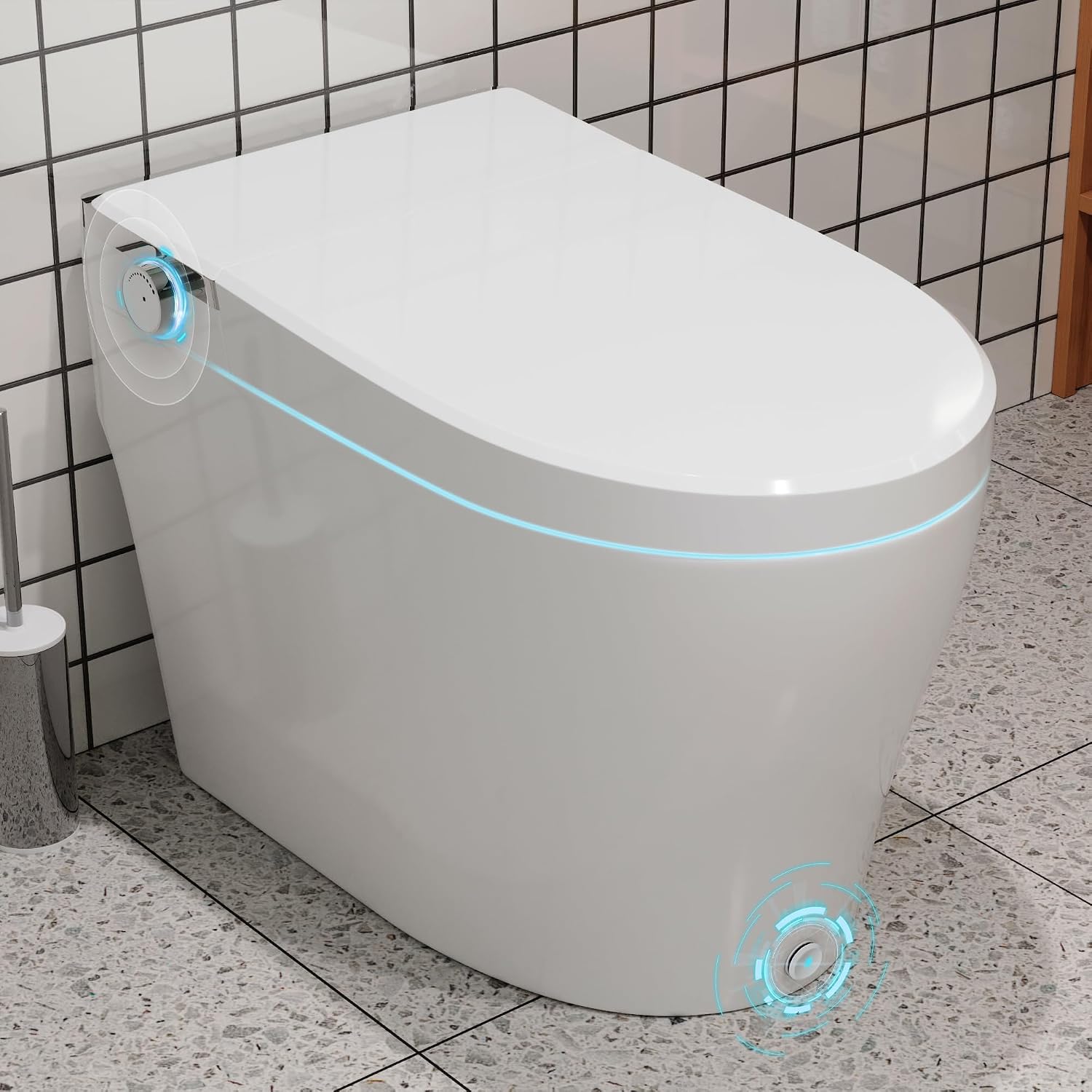 DeerValley Smart Bidet Toilet with Auto/Blackout Flush, DV-1S0029-V1 ...