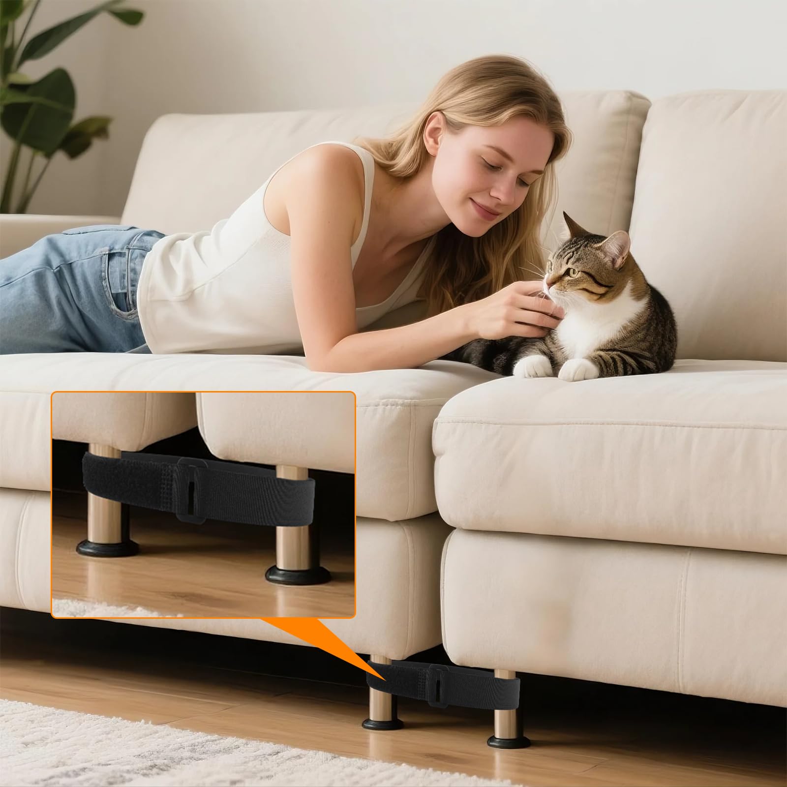 Snapklik.com : 6 Pack Couch Connectors To Make Sectional Stay, Couch ...