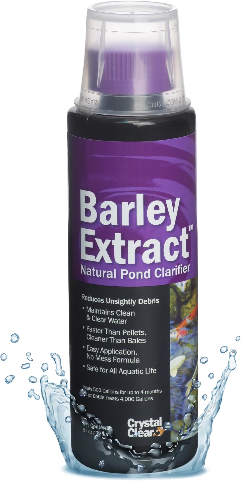 Amazon.com : TotalPond Barley Pond Clarifier, 8-Ounce : Pond Water ...
