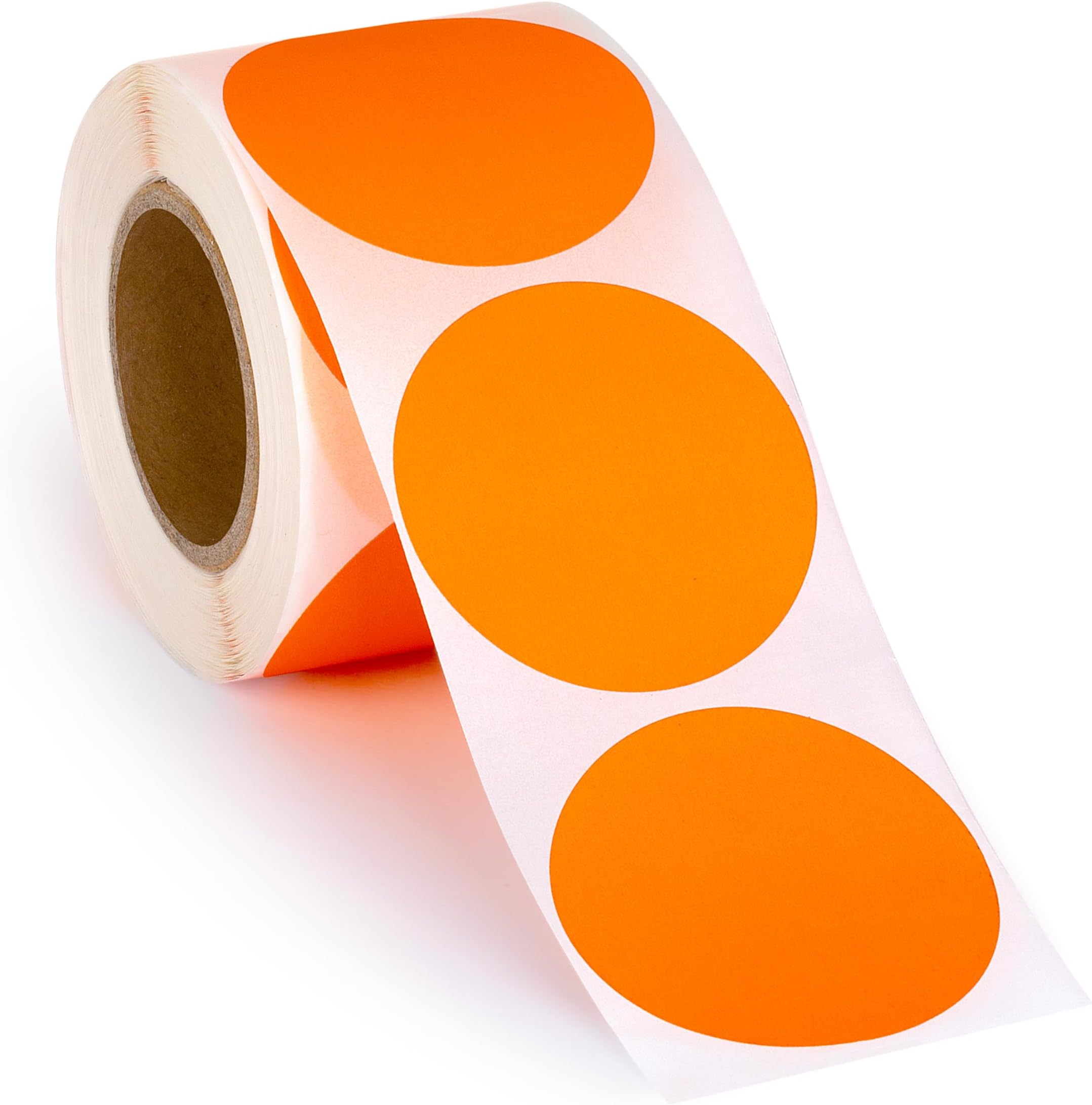 Amazon.com : 300pcs Neon Orange Dot Sticker Label Roll, 2" Diameter ...