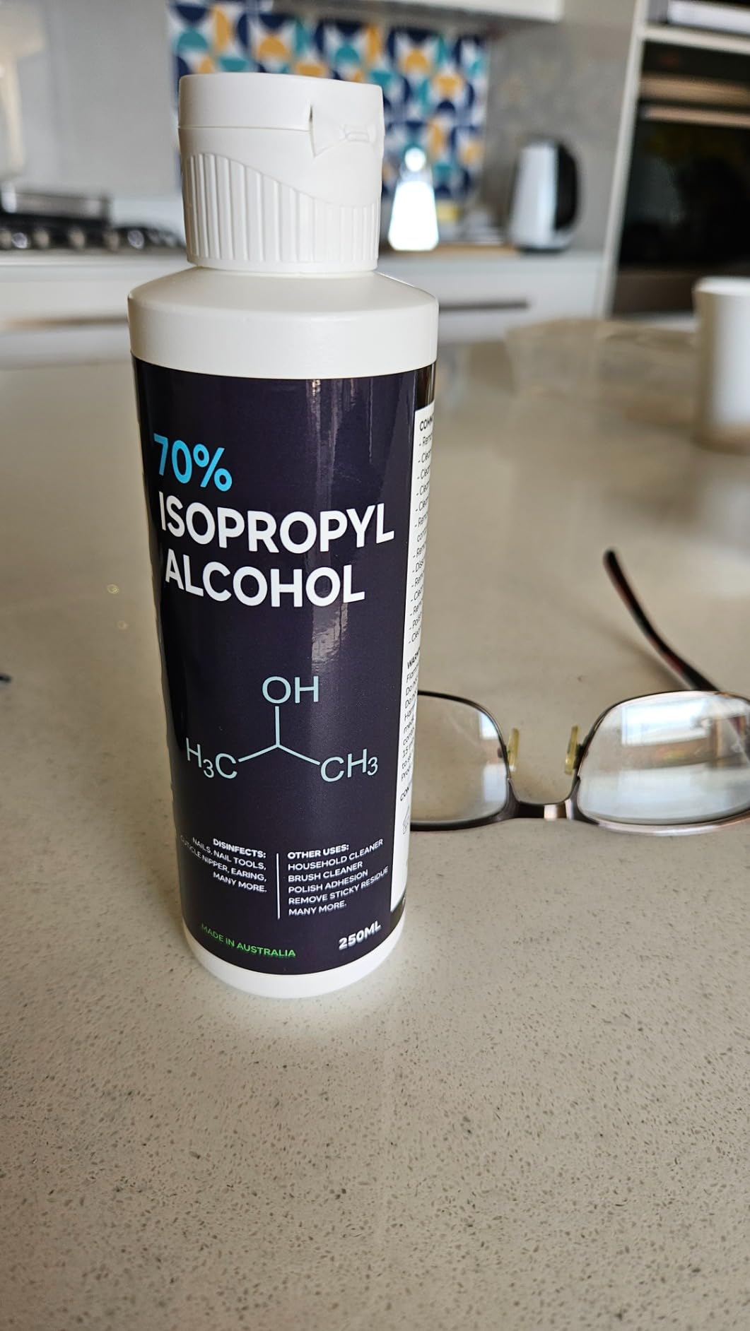 70% Isopropyl Alcohol IPA Cleaner & Rubbing Alcohol 250ml | Powerful ...