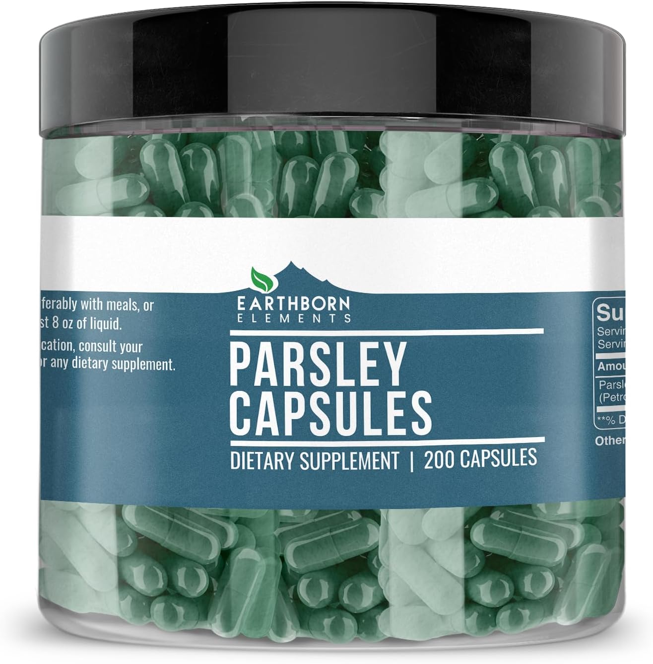 Amazon.com: Earthborn Elements Parsley 200 Capsules, Pure & Undiluted ...