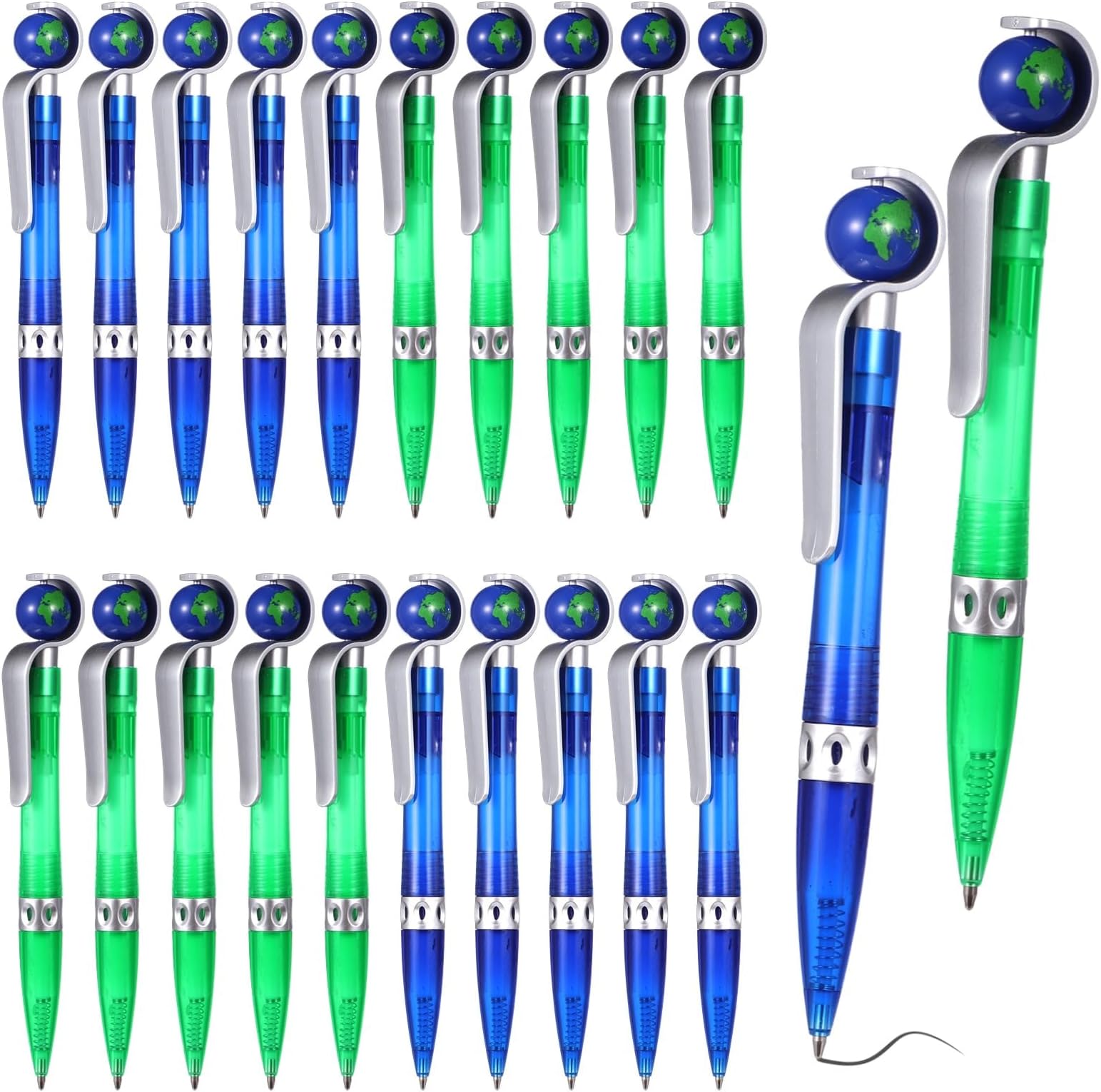 Amazon.com : Dianelhall 24 Pcs Earth Pens Novelty Globe Pens Tellurian ...
