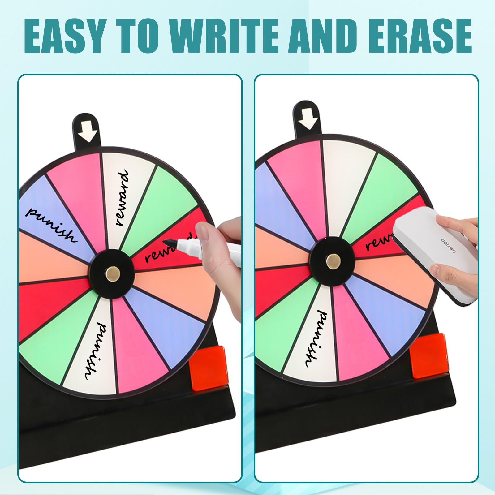 Liameph Spin the Wheel with Stand,Spinning Wheel for Prizes,Wheel of ...