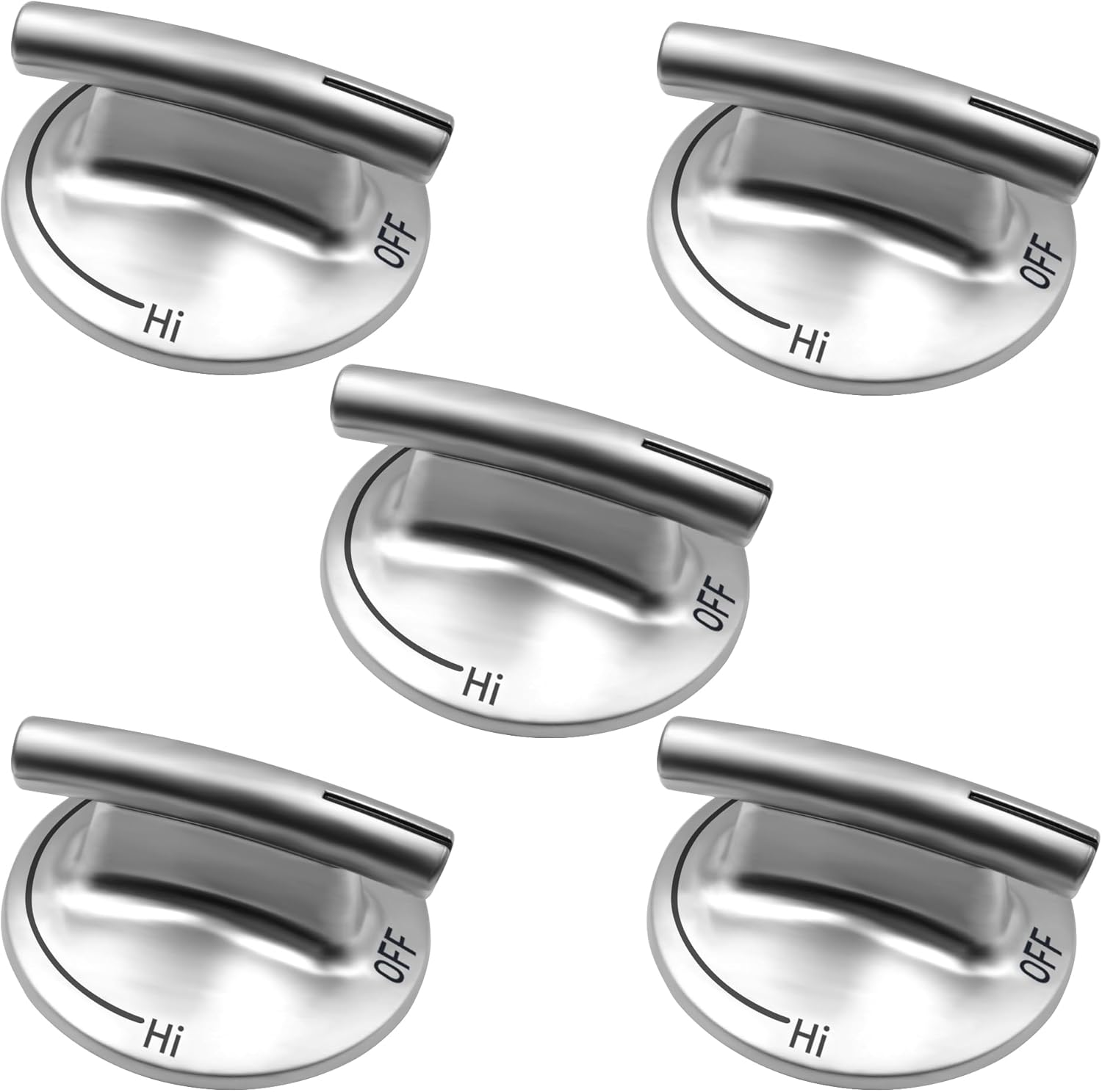 Amazon.com: runfider 5Pcs 7733P410-60 Surface Burner Knob, Replacement ...