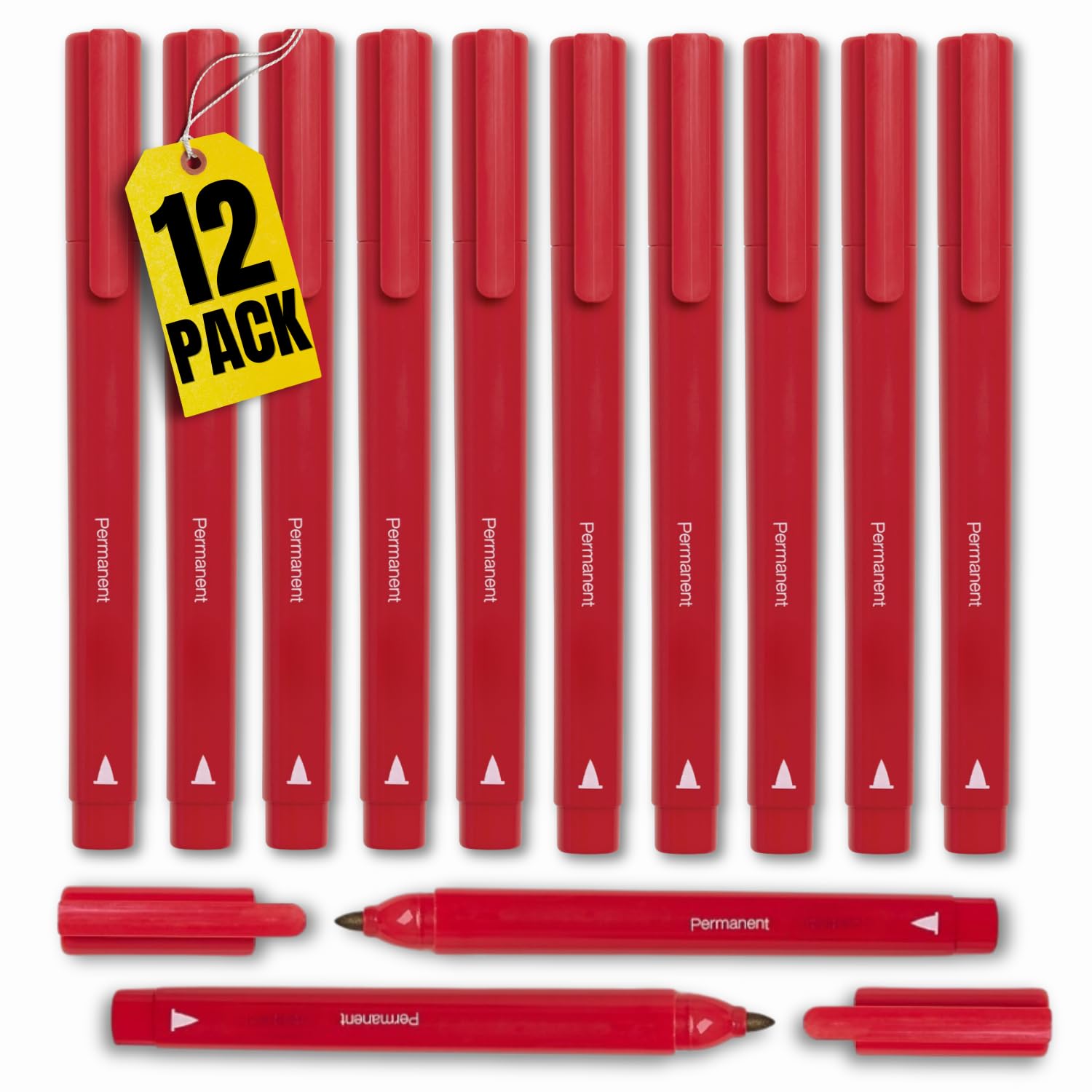 Snapklik.com : Red Markers, Permanent Markers Fine Point, Fine Tip ...