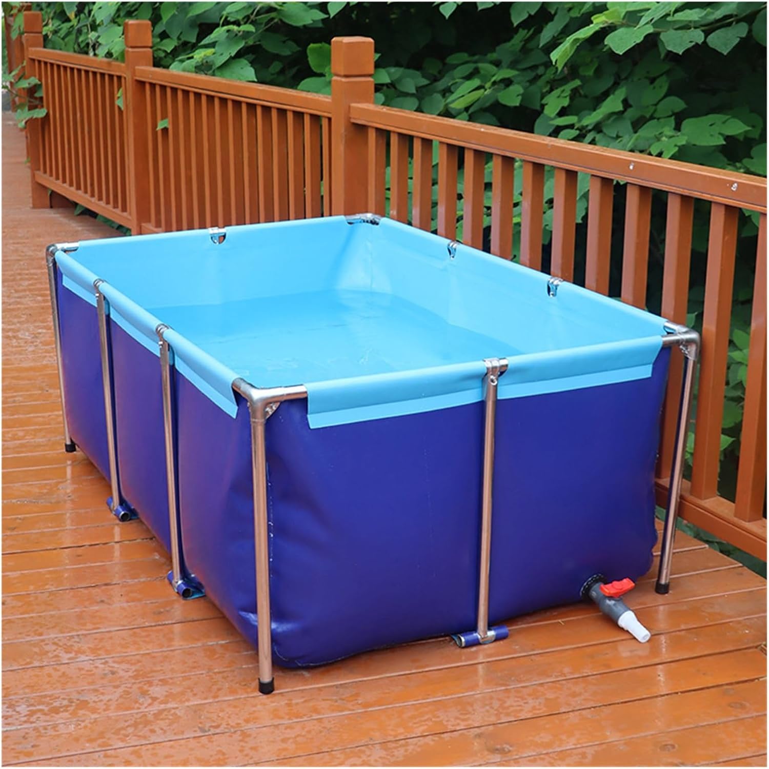 KANGSHOP Above Ground Fish Pond, PVC Fish Farming, Indoor Canvas Fish ...