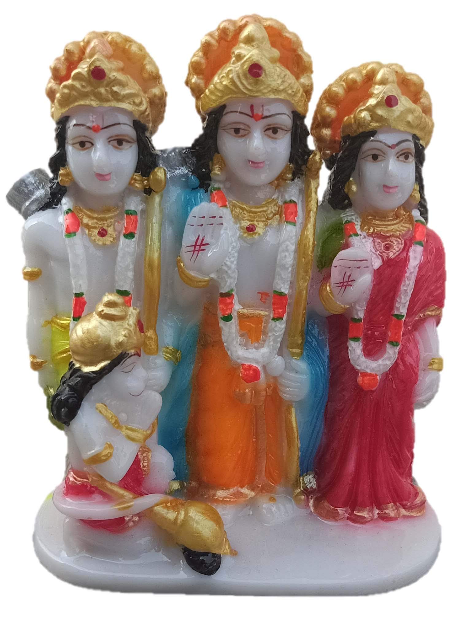 Buy LOVE KART Ram darbar Idol Handicraft/God Rama Sita Laxman and ...