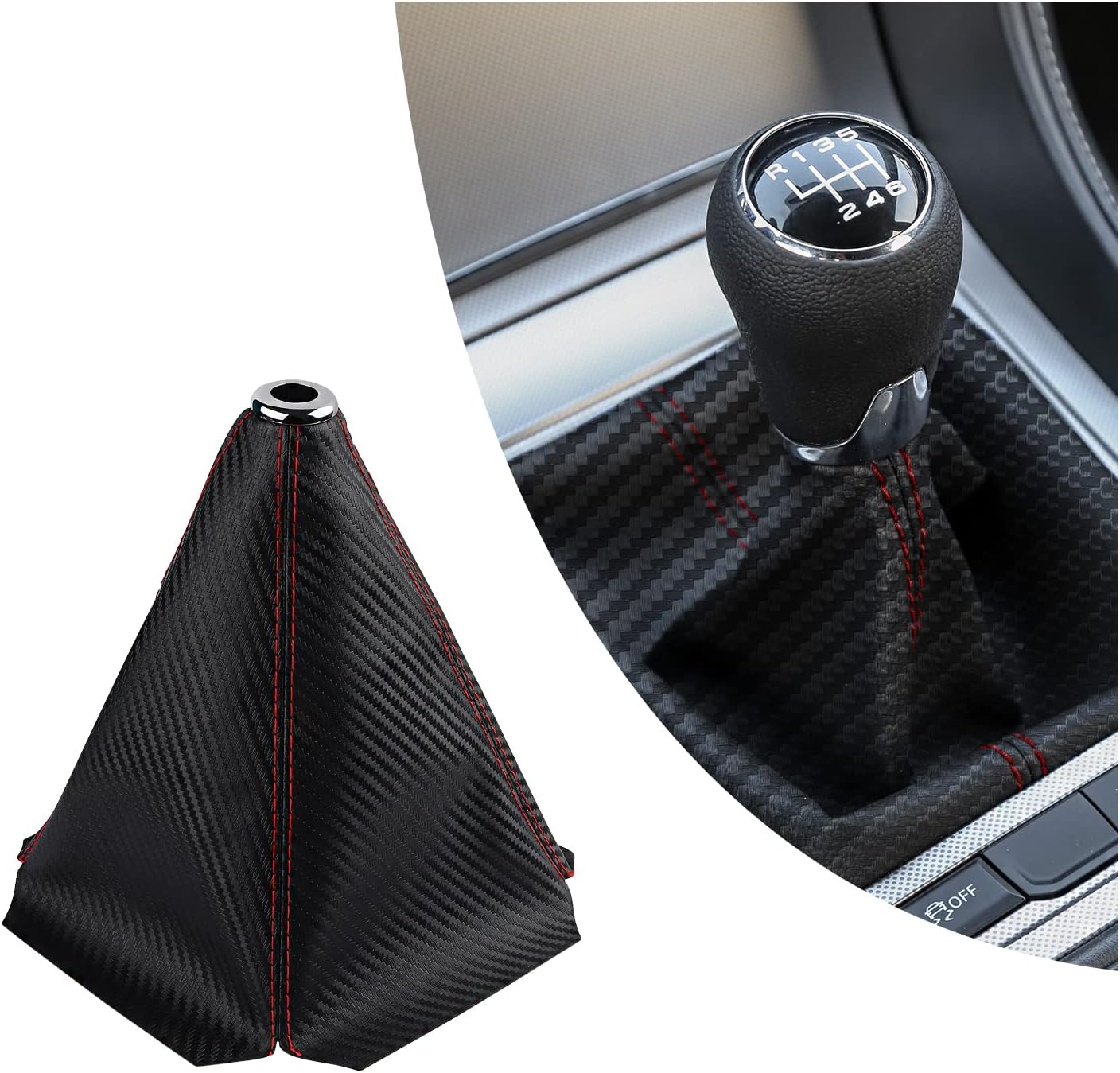 Amazon.com: Dustproof Car Shift Knob Cover, Protects Gear Shift Knob ...