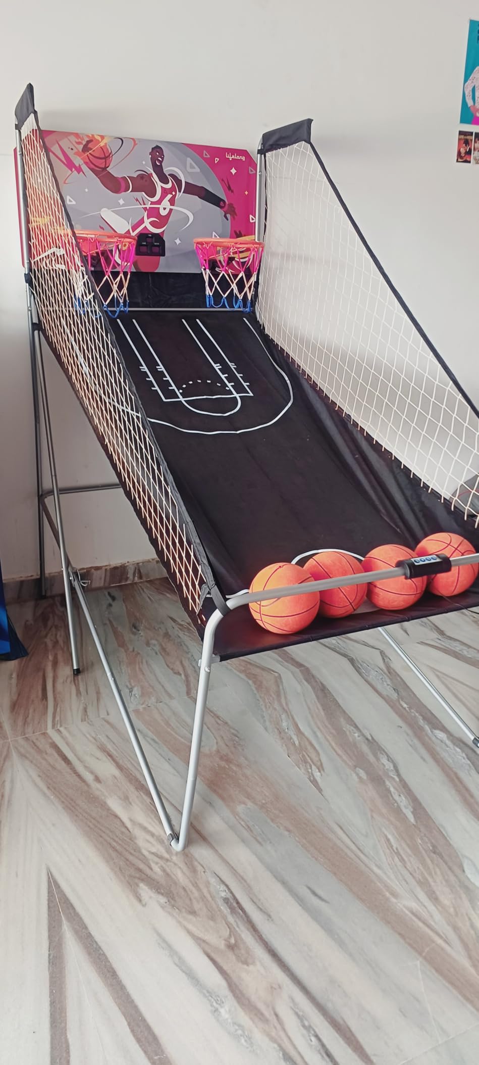 Lifelong Polyester Basketball Shootout Arcade Game for Home,2-Player ...