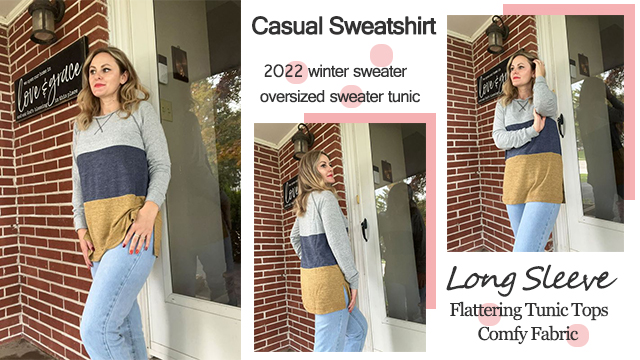 Watch Sherosa Long Sleeve Tunic Tops For Women on Amazon Live