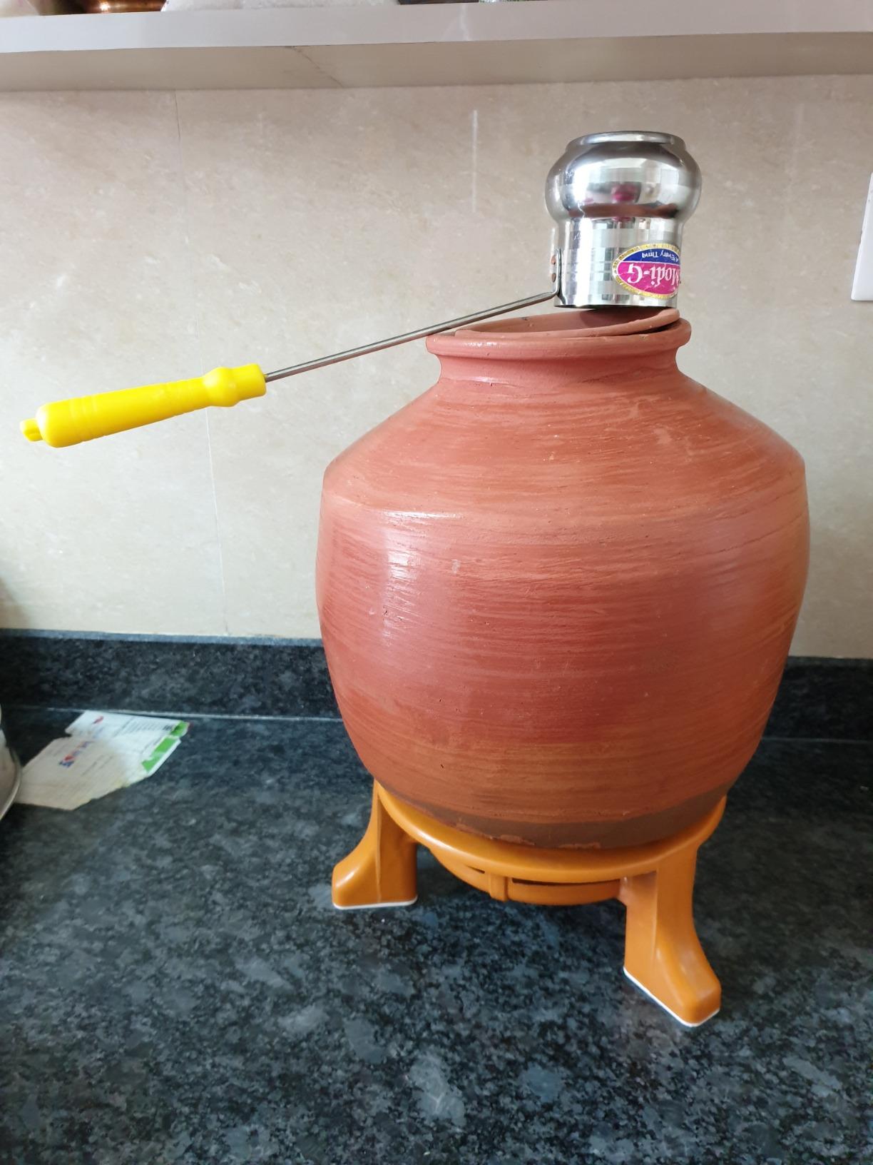 Buy RIDDHI Stainless Steel Water Donga/Paani Kundi - Ghadaa (Earthen ...