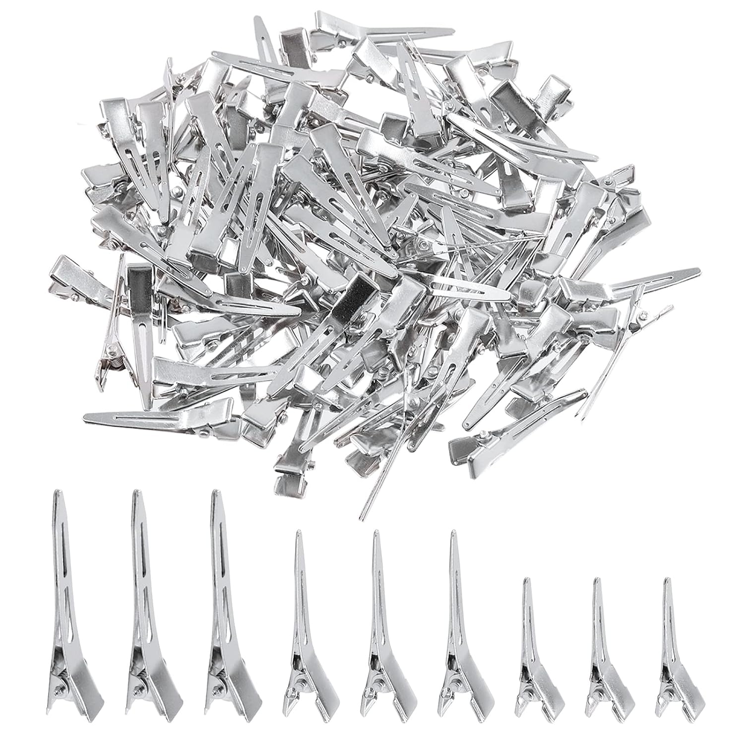 Amazon.com : Tanstic 120Pcs Single Prong Curl Clips, 1.37" 1.77" 2.36 ...