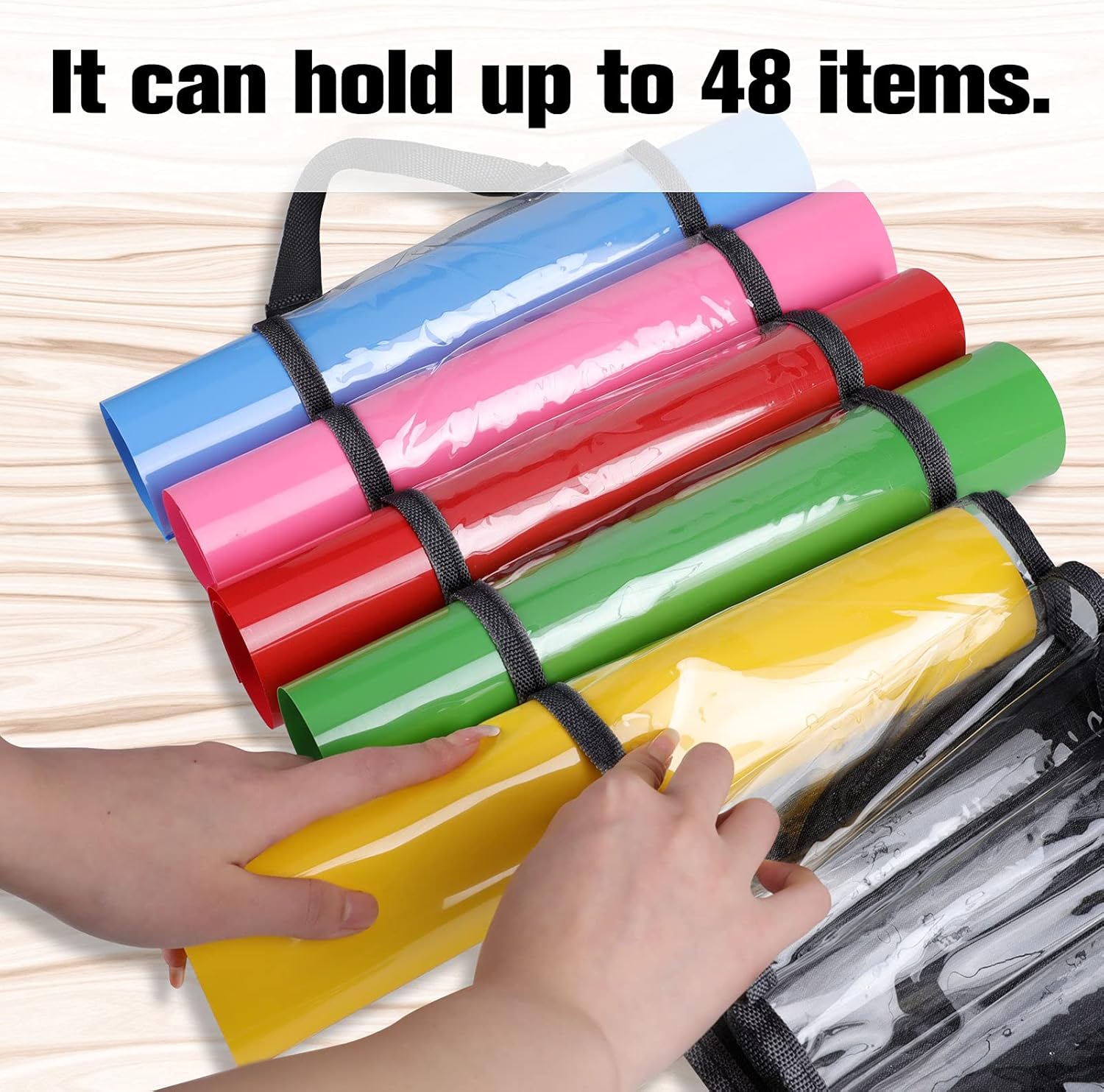 Buy AROUY Vinyl Storage Organizer - Vinyl Roll Holder Wall Mount/Over ...