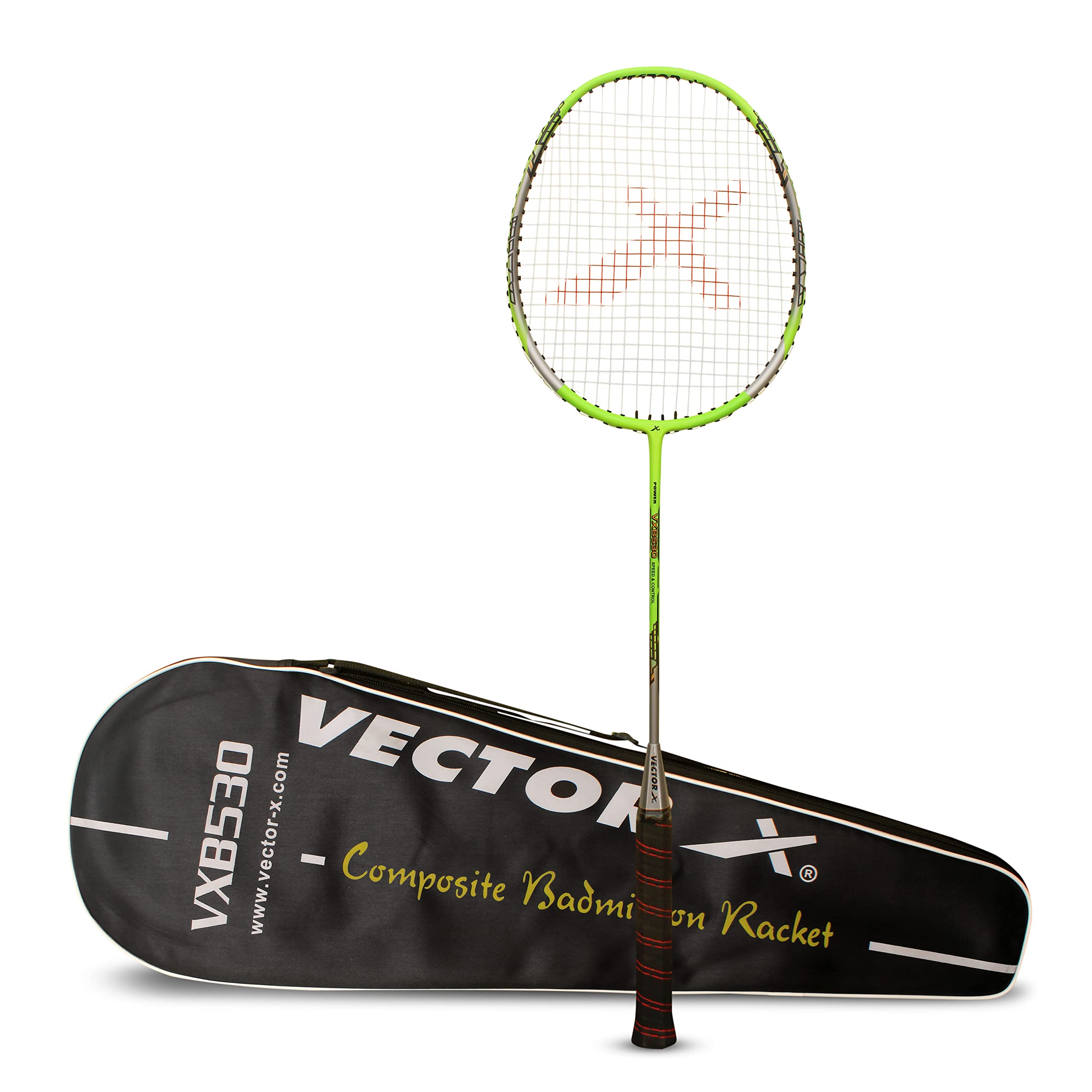 Vector X VXB-530 Aluminum Composite One Piece Joint Less Badminton ...